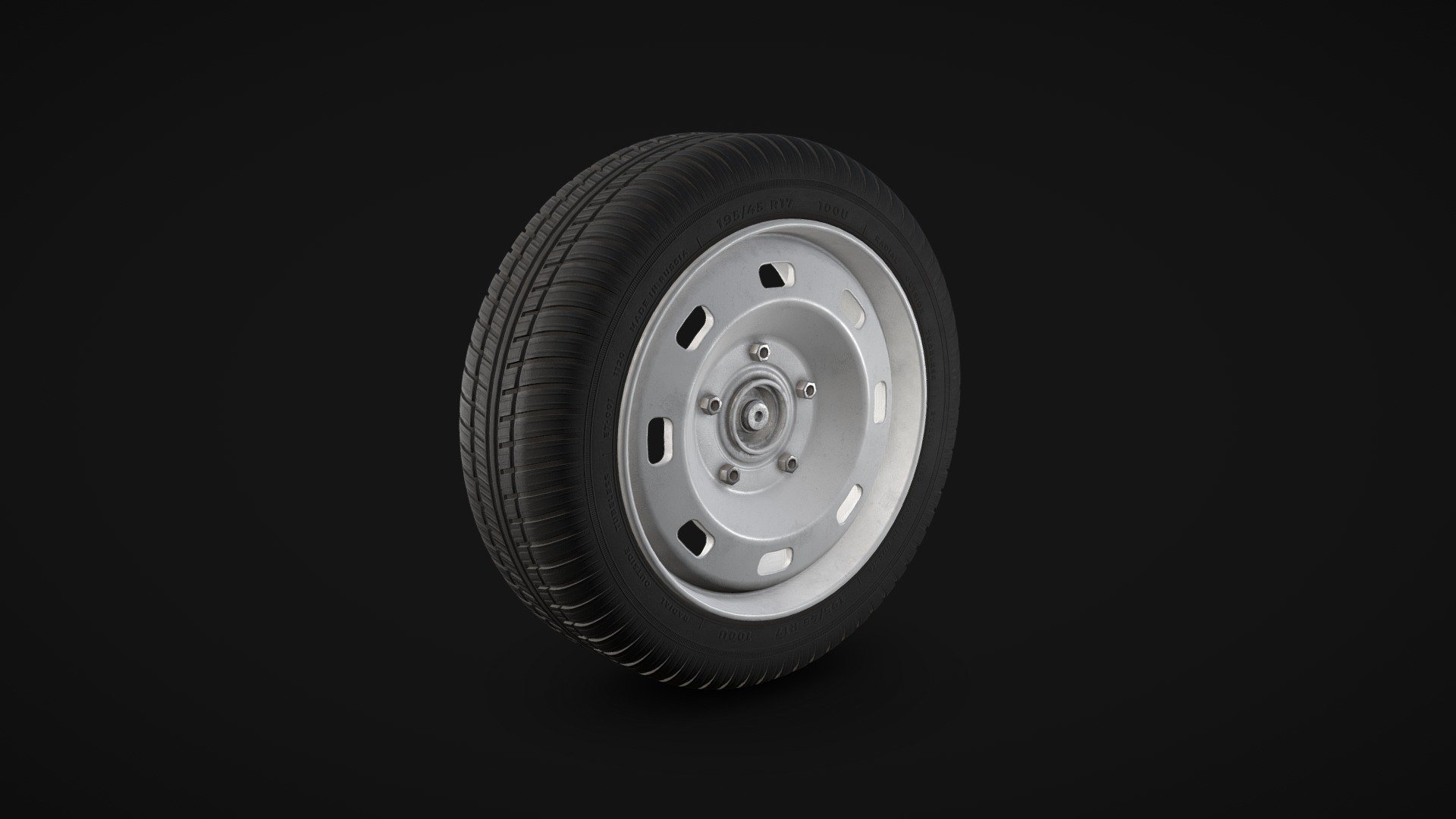 Simple Car Wheel - Download Free 3D model by Ueezard [44a23b0] - Sketchfab