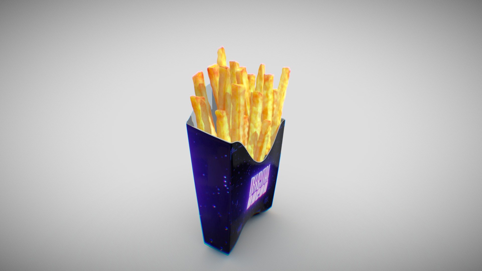 DIGITAL FRIES - 3D model by Digital Bacon (@Julio.Villarreal ...