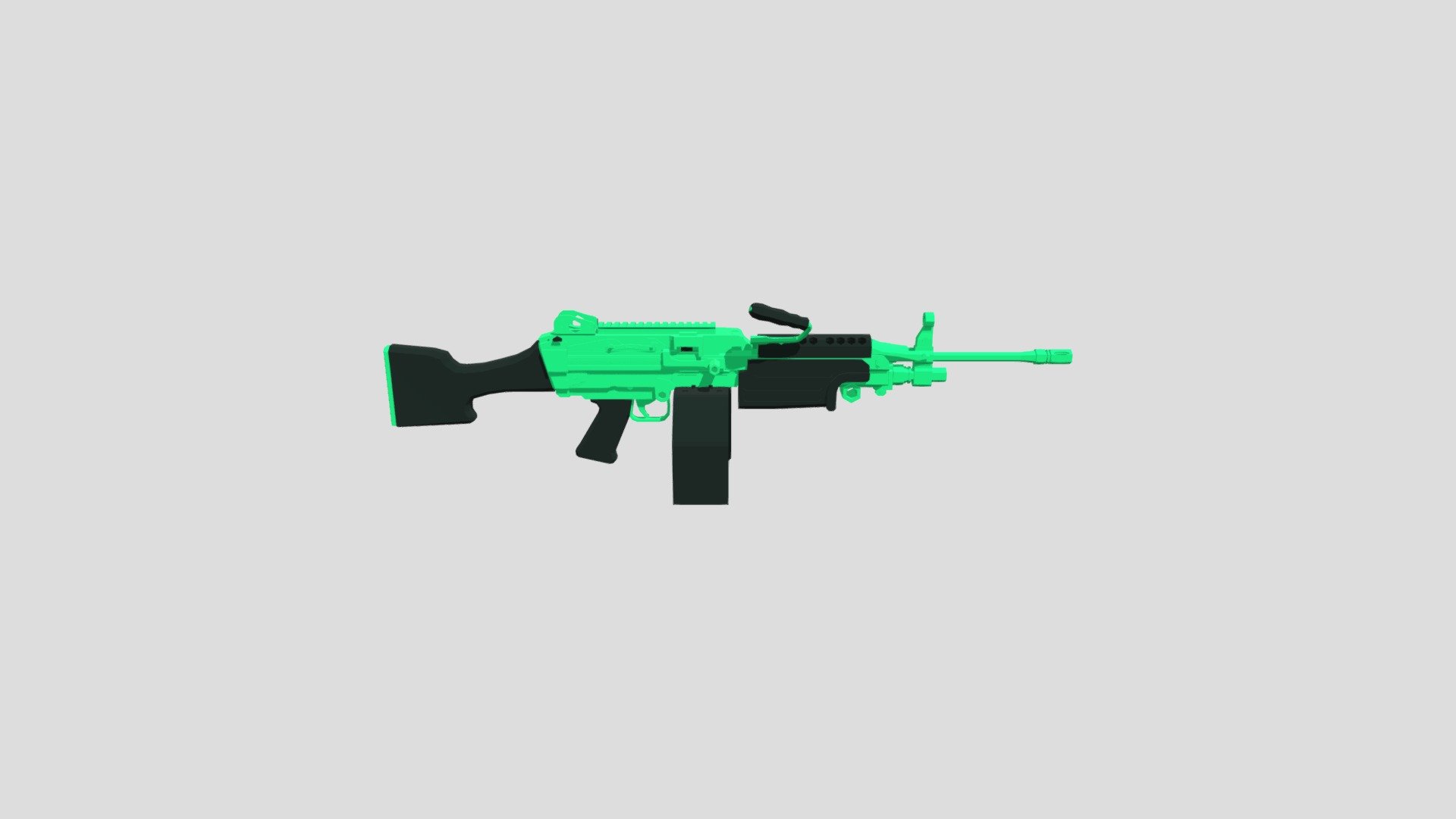 M249_SAW - Download Free 3D model by BubblesGMD [44a3633] - Sketchfab