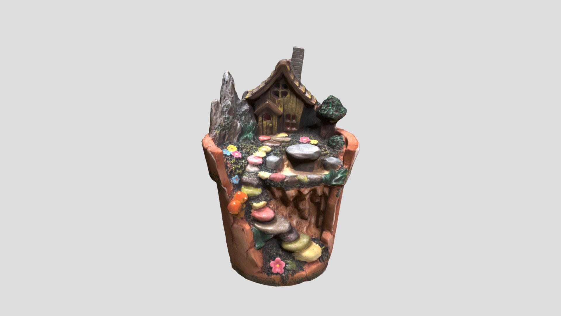 Flower Pot House - Download Free 3D model by David Wigforss (@dwigfor ...