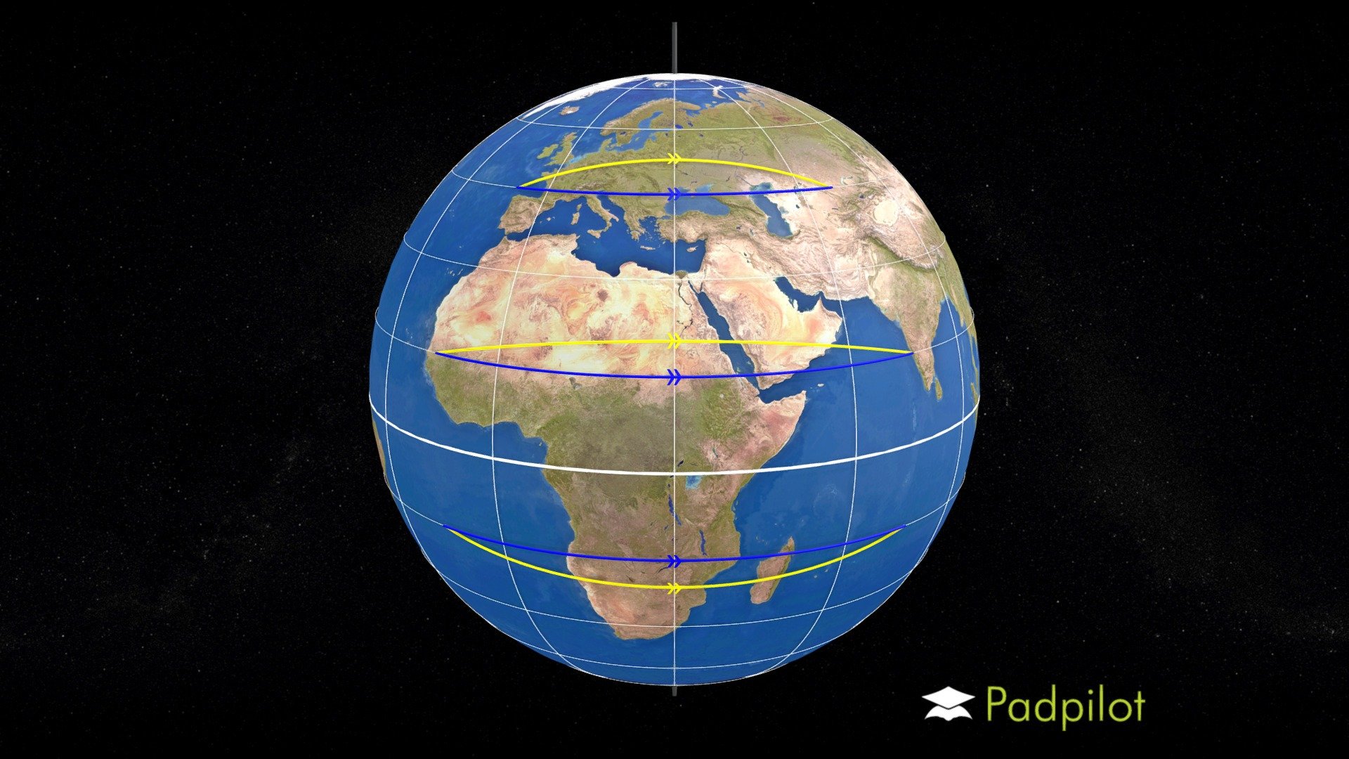 08-0209 Great Circles and Rhumb Lines - 3D model by Padpilot [44a5855 ...