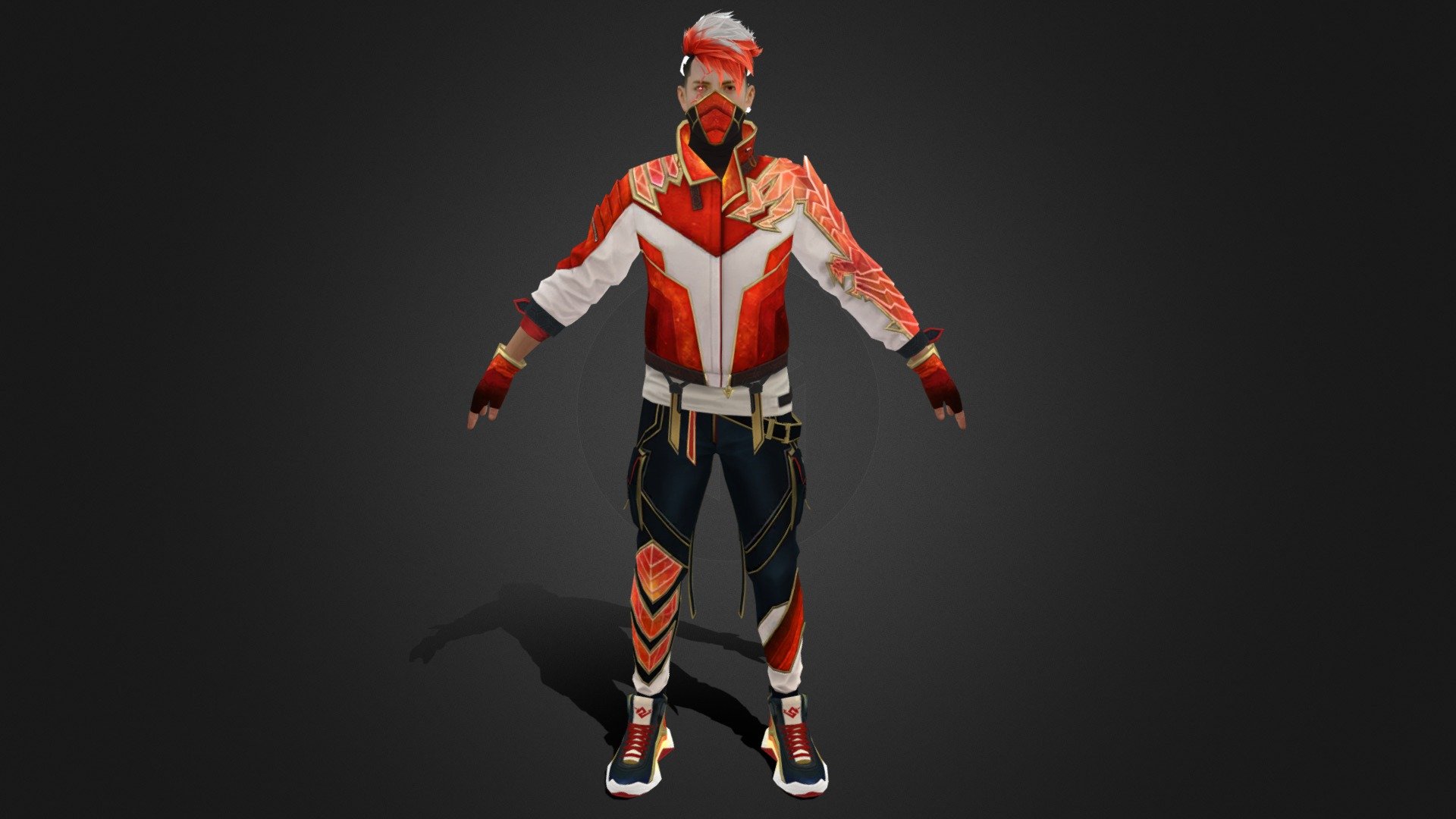 FREEFIRE 3D MODEL NEW RAGER KONQUEROR BUNDEL - Download Free 3D model ...