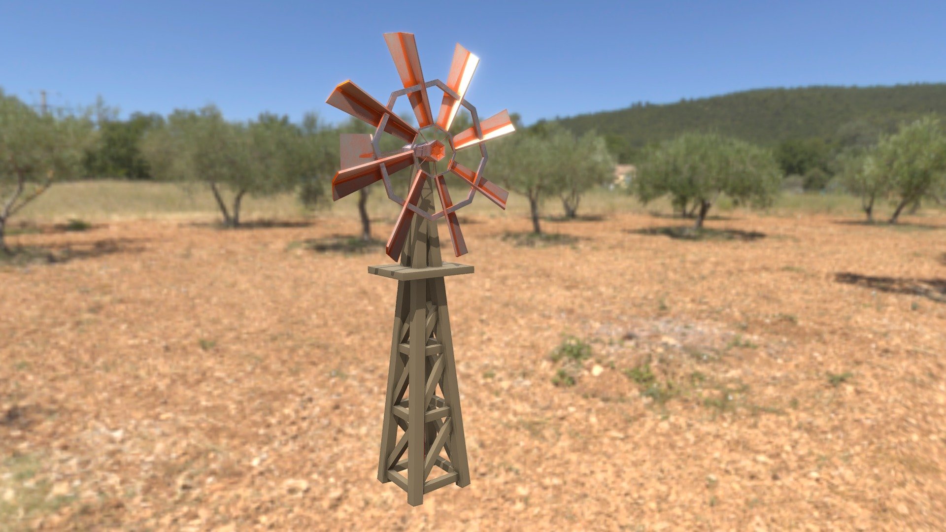 Low Poly Mill - 3D model by Escoly [44a77ec] - Sketchfab