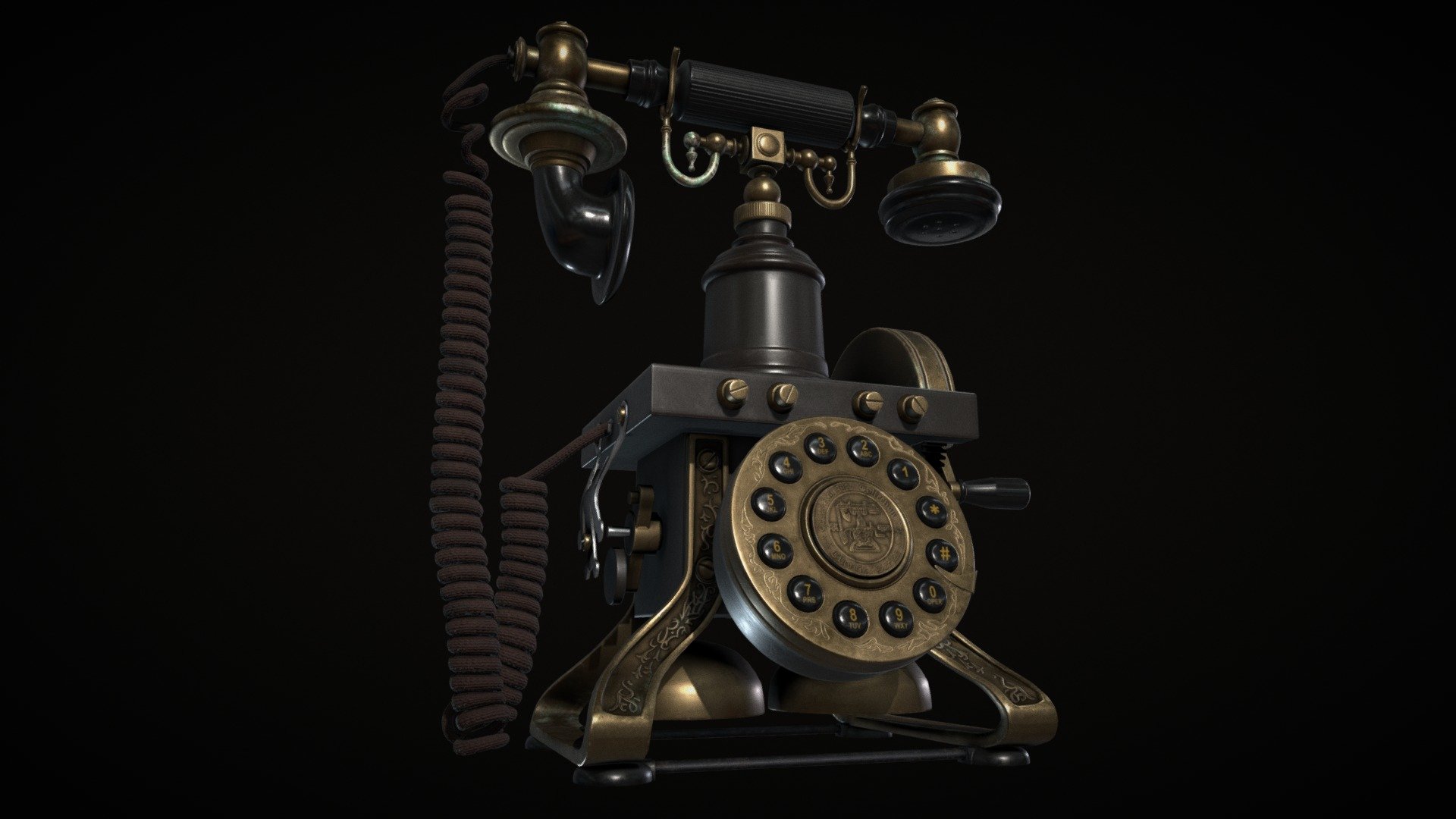 Vintage Telephone - Paramount Classics - 3D model by Lobke Van Gheluwe ...