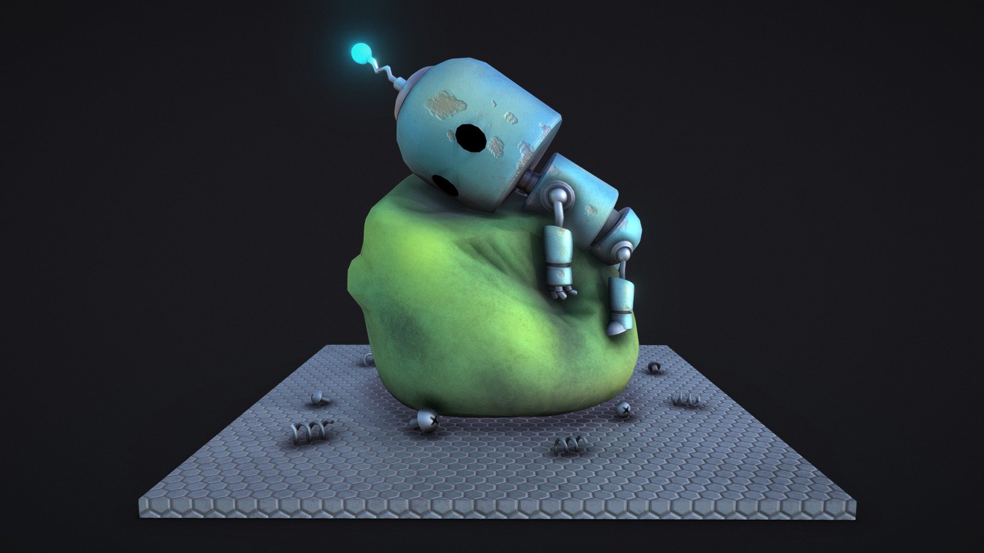 Robot - Robô - 3D model by Rodrigo Silva (@rodrigosilva3d) [44a95b4 ...