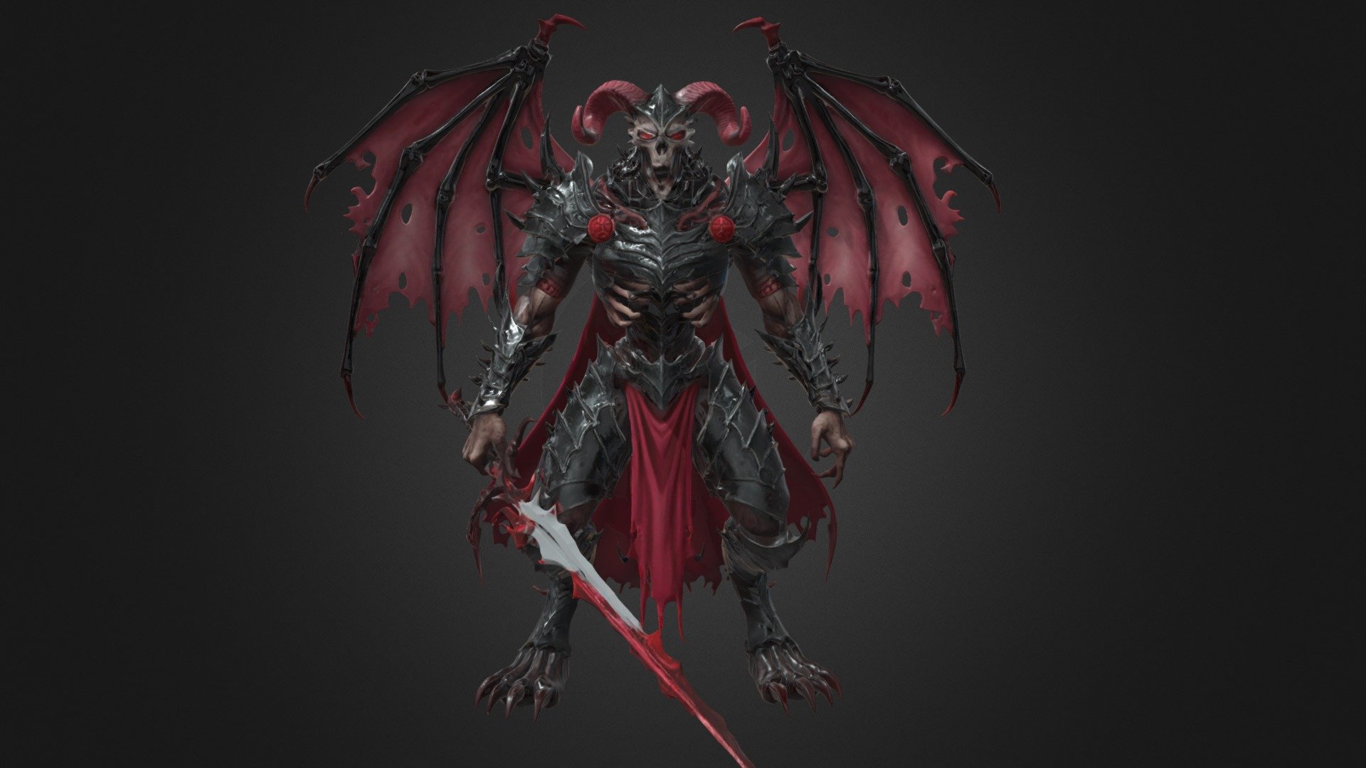 Nightmare Hybrid Knight | Spiked Bone Demon - 3D model by Pigcraft ...