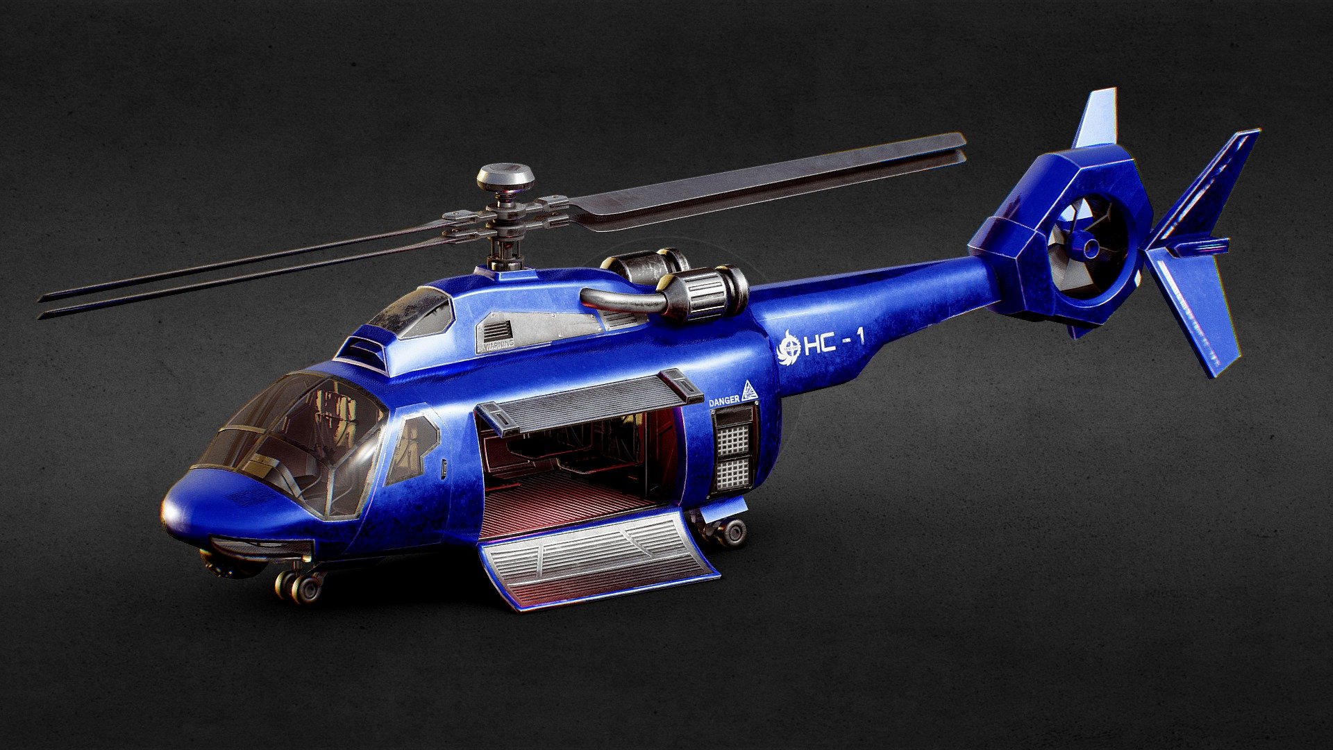 Helicopter PBR - Buy Royalty Free 3D model by Kasit Studio (@kasit) [44aba04] - Sketchfab Store