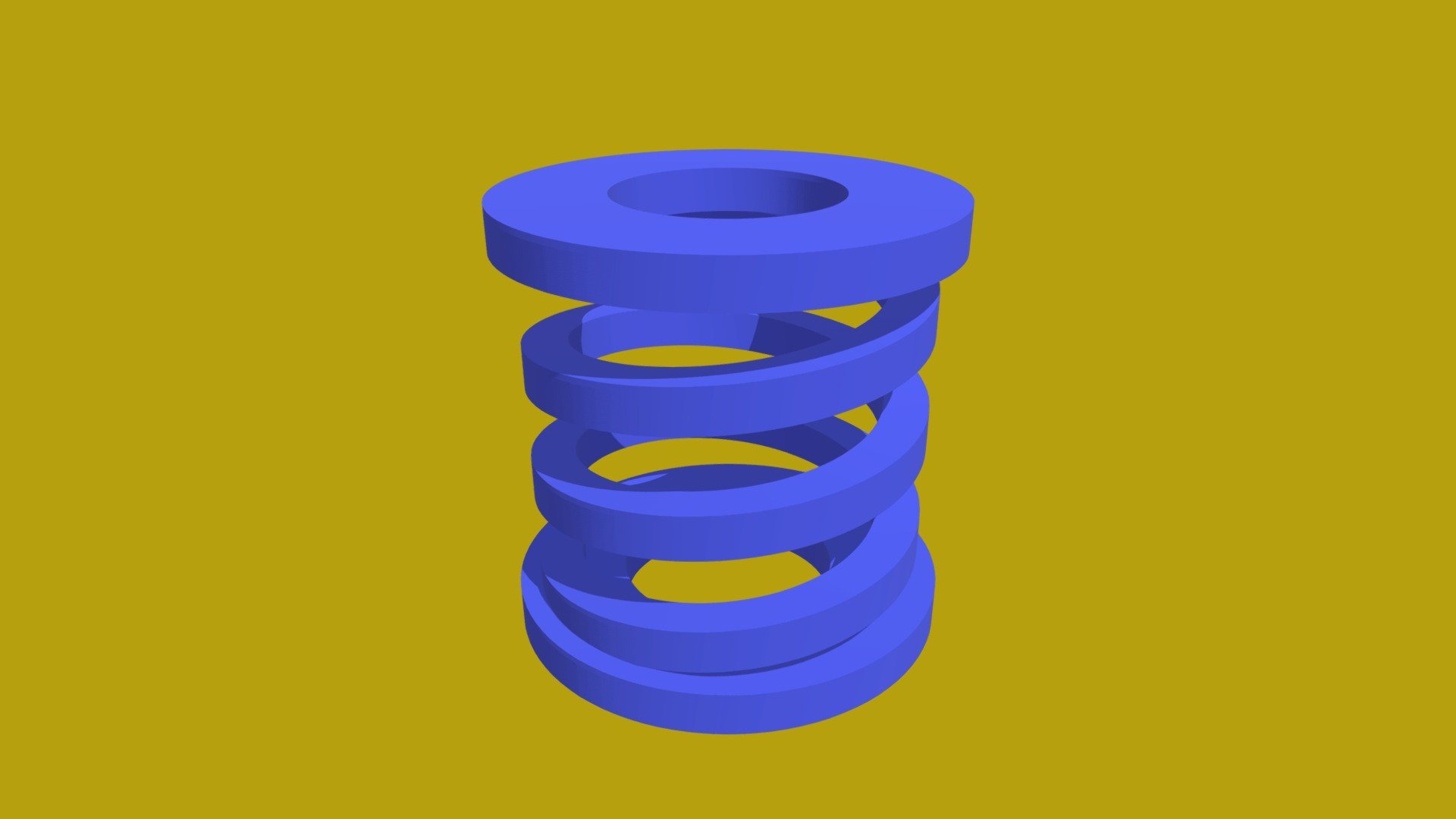 Coil Spring w/Hole - 3D model by fasteng [44ac576] - Sketchfab