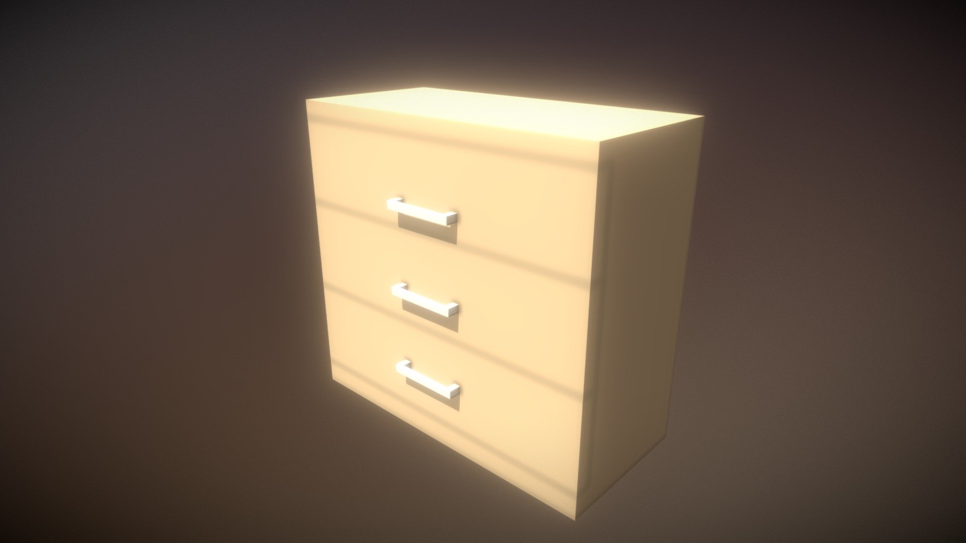 Isometric Furniture Collection-Drawer-Drawer 01 - 3D model by ...