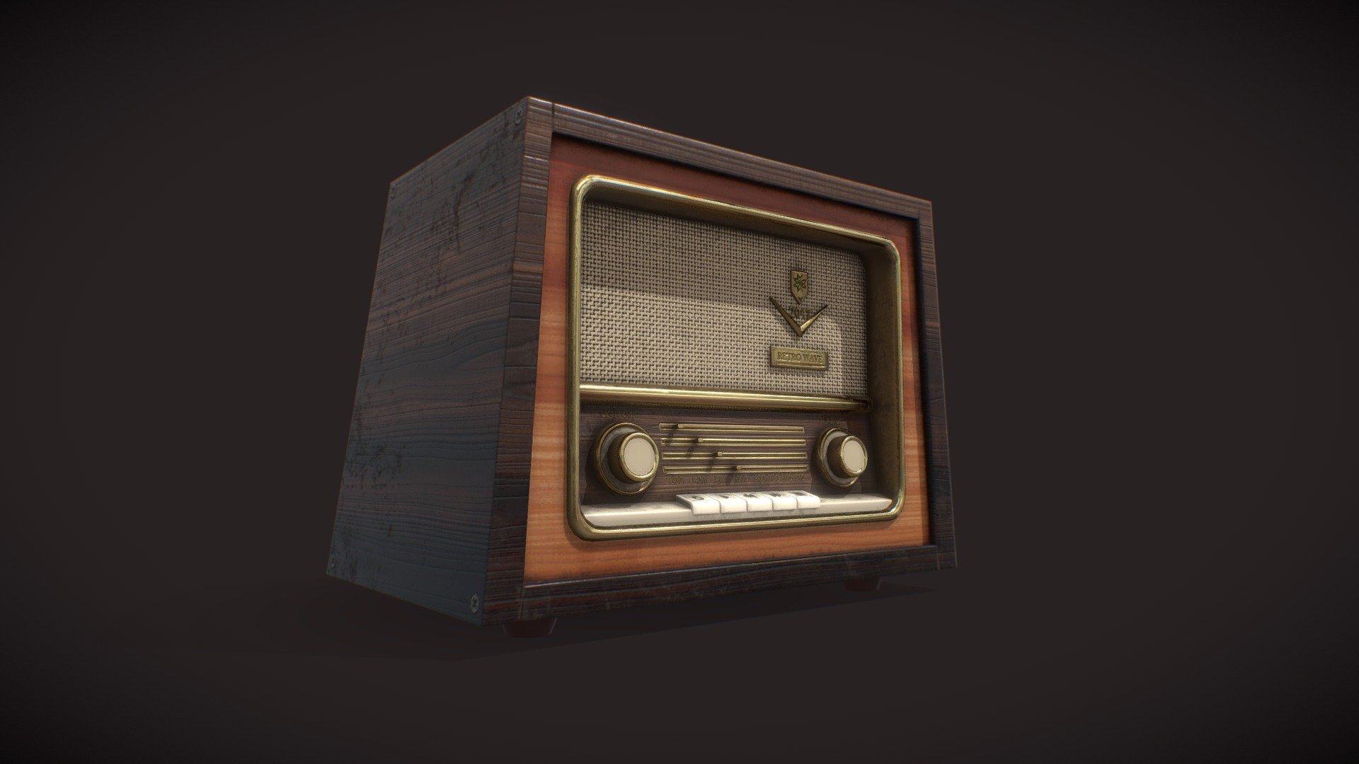 Radio Retro style - 3D model by Sir Erdees (@sirerdees) [44ae11a ...
