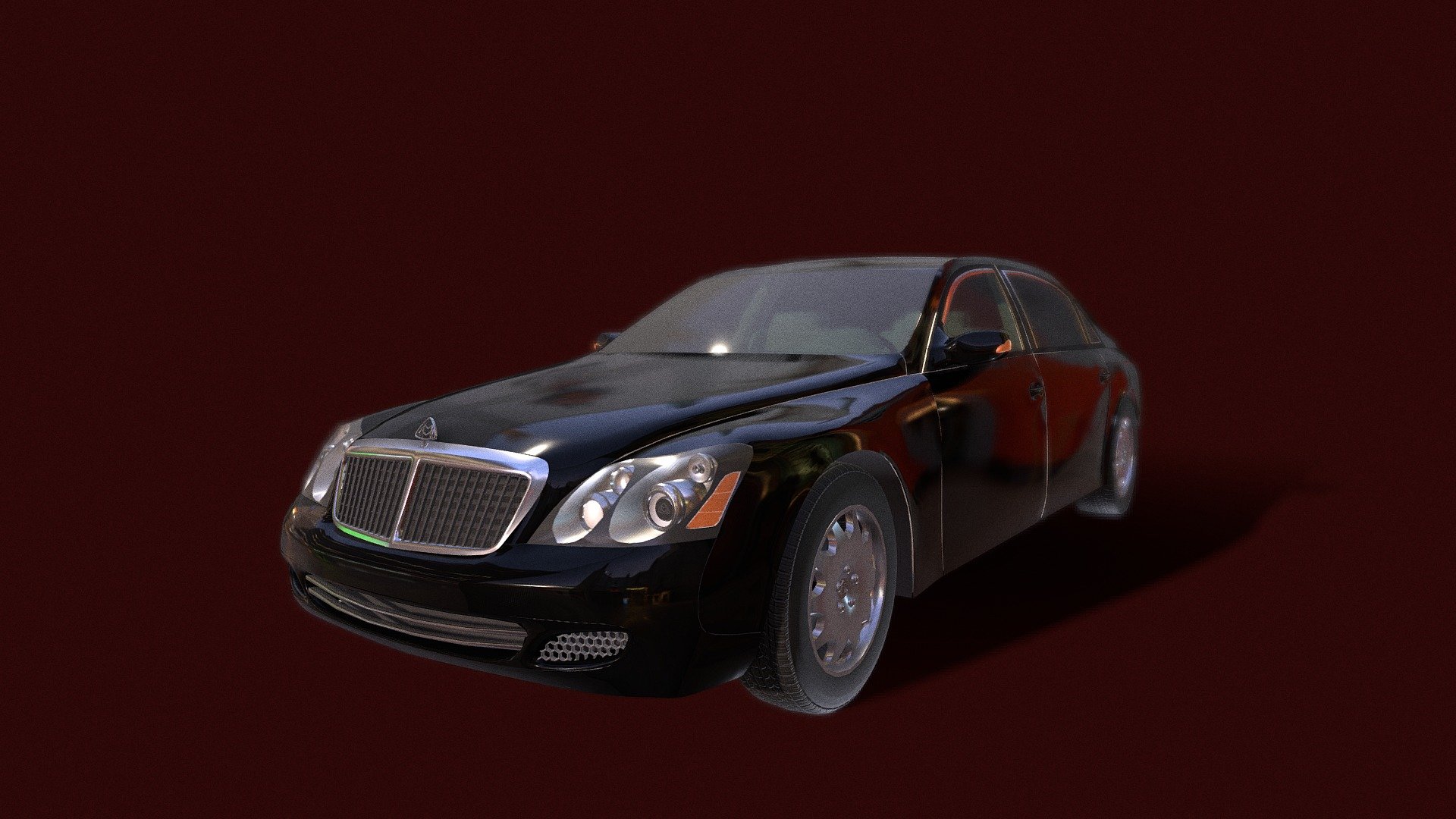 Maybach 62 limousine - Buy Royalty Free 3D model by Eemil [44ae839 ...