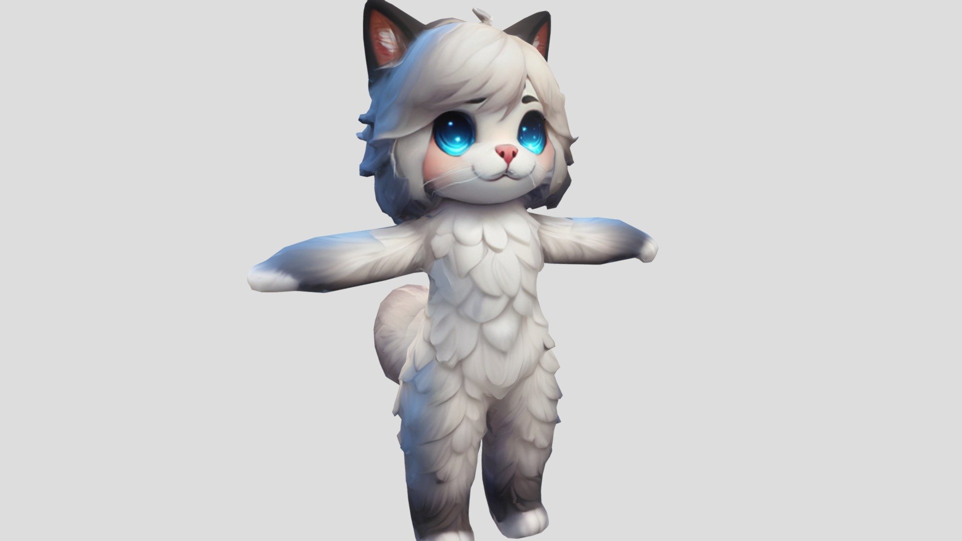 Lumi the Enigmatic Cat - 3D model by rinadiana573 [44b1e23] - Sketchfab