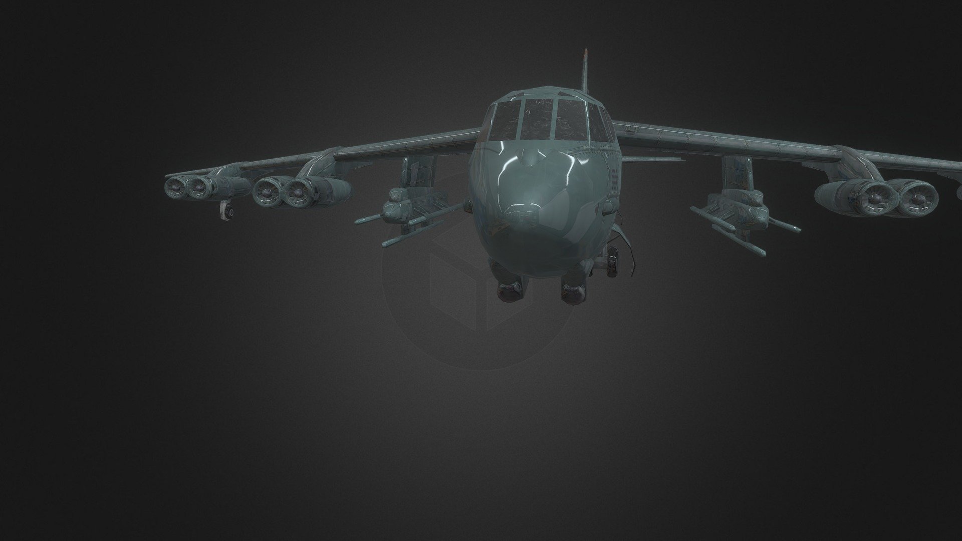 Boeing B-52 Stratofortress - Download Free 3D model by hruschak30 ...