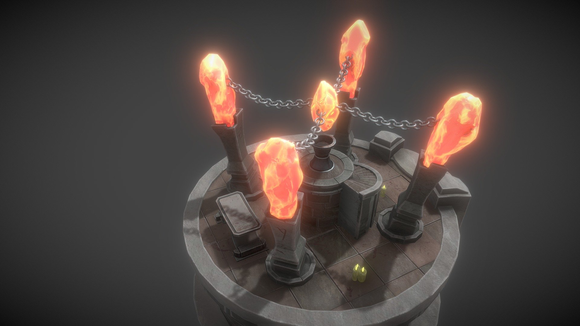 Stylized Crystal Tower Environment Model & Guide - Buy Royalty Free 3D ...