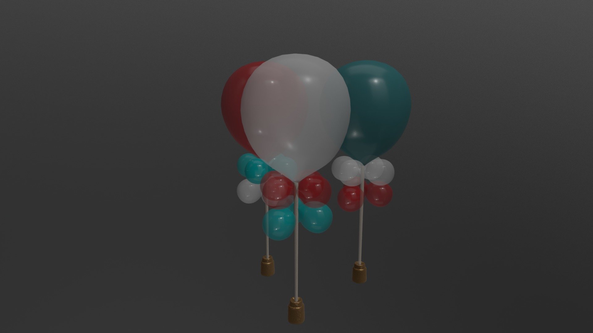 Balloon Bunch - Download Free 3D model by abdillaamy [44b6b58] - Sketchfab