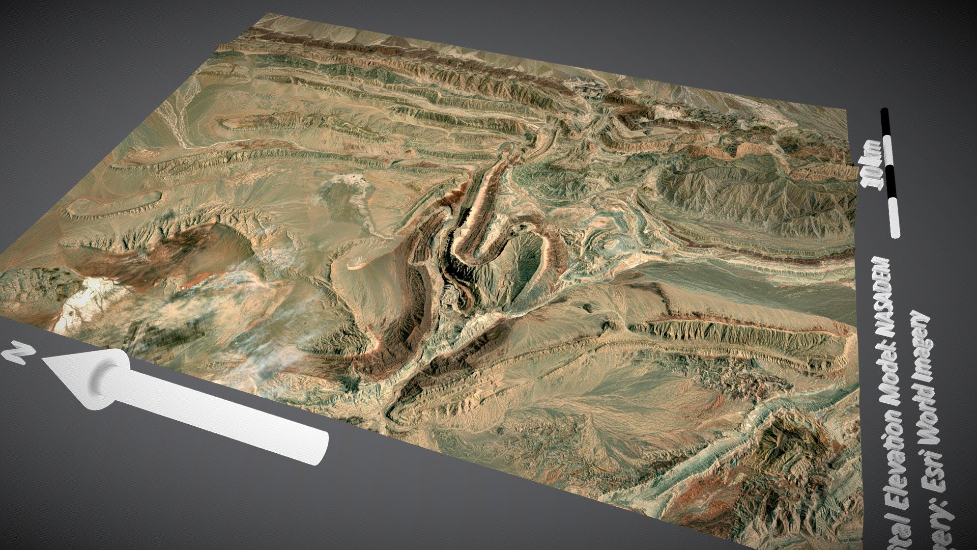 Folds and faults, Iran - Download Free 3D model by Sara Carena ...