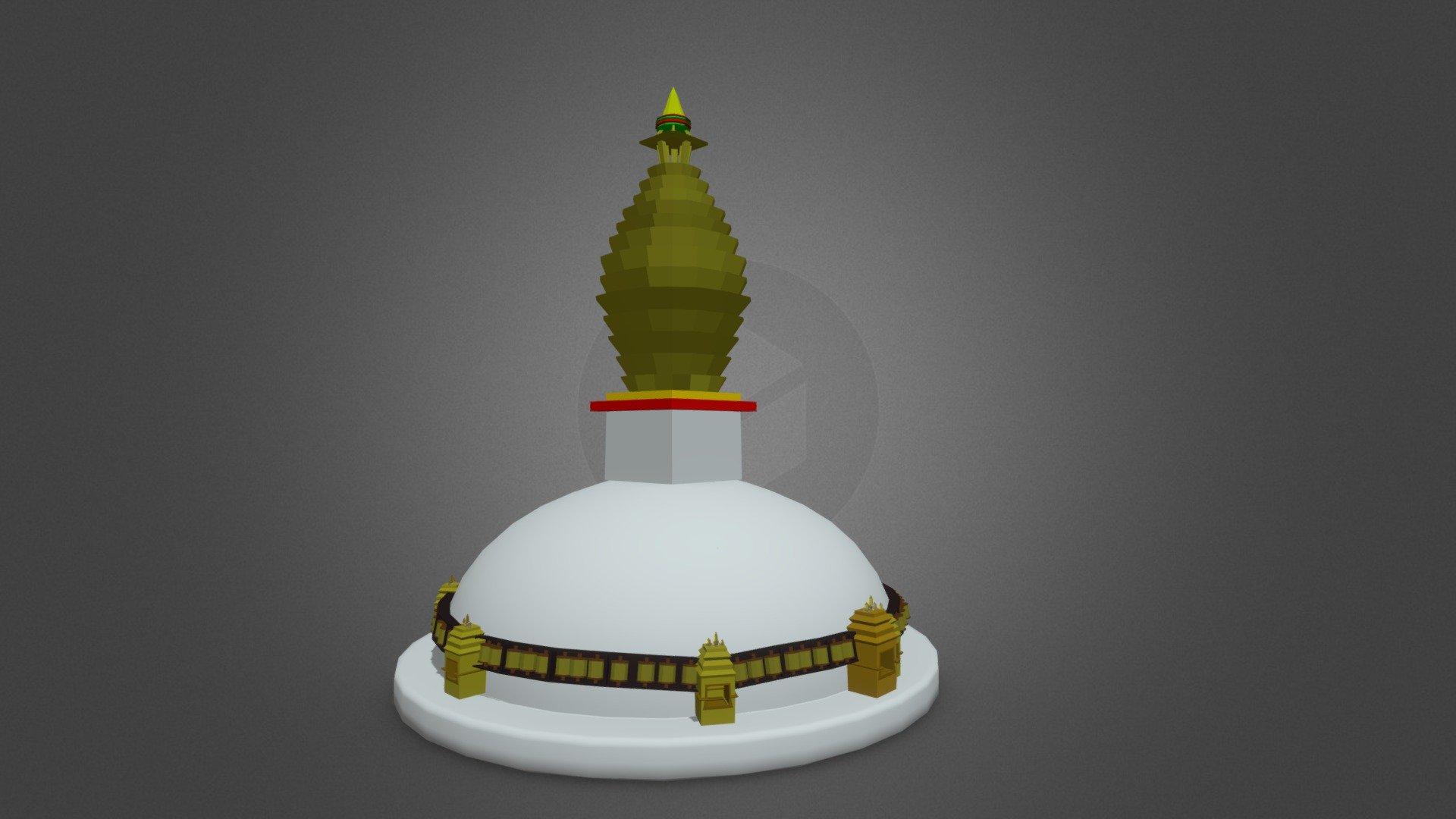 Swayambhu Stupa - Download Free 3D model by RPSMABT [44bc6c3] - Sketchfab