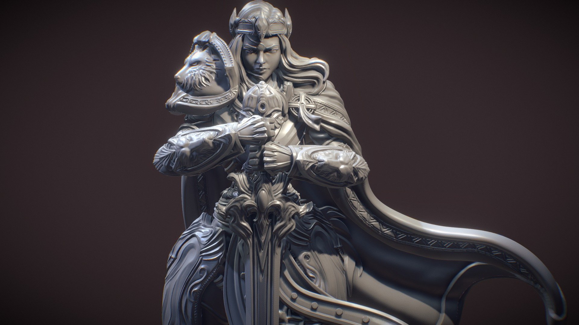 Paladins of Dawn: Alina [presupported] - 3D model by Nerikson [44bcc78 ...