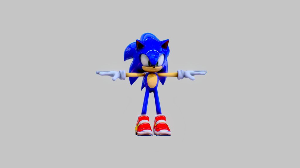 movie sonic - A 3D model collection by baogrin - Sketchfab