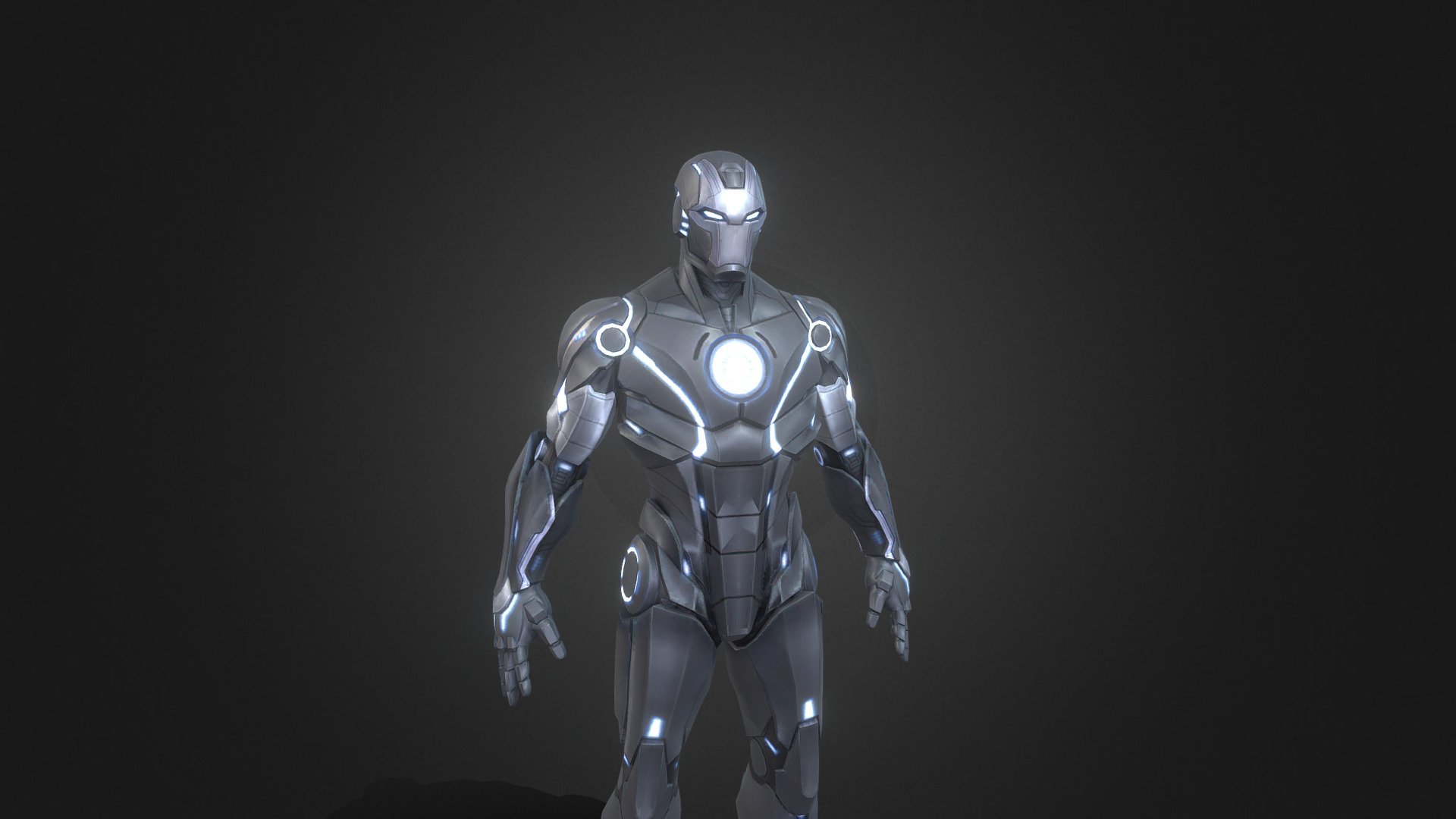 Iron Man Stealth Suit Game Ready Fully Rigged - 3D model by SubZero007 ...