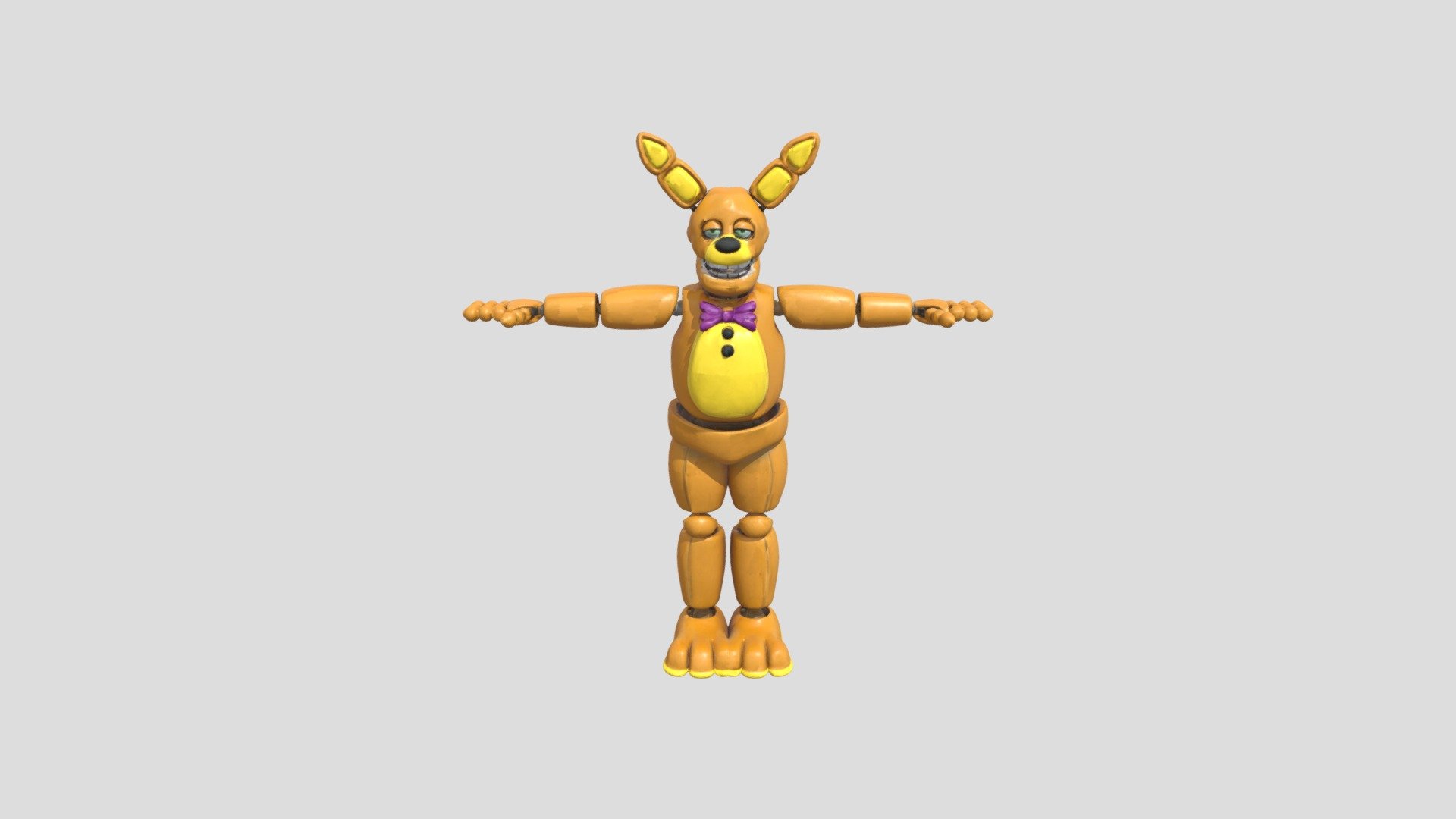 Golden Animatronic - 3D model by brrbrr_patapim975 [44bf6c3] - Sketchfab