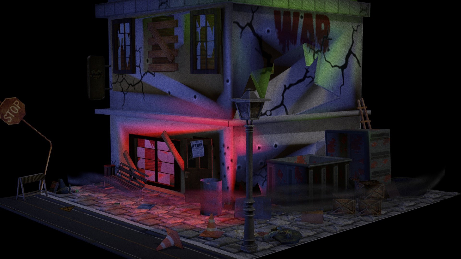WAR HOUSE - 3D model by michellecolorful [44c5cf4] - Sketchfab