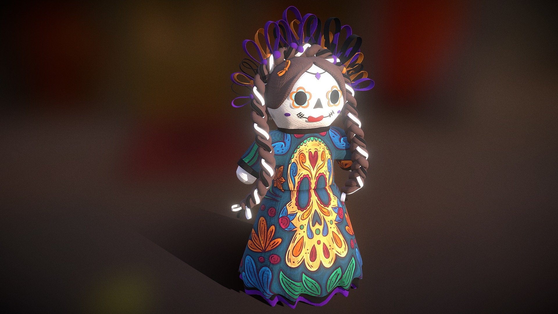 Lele Doll - Dia de Muertos Edition - 3D model by Tokomex 3D Labs ...