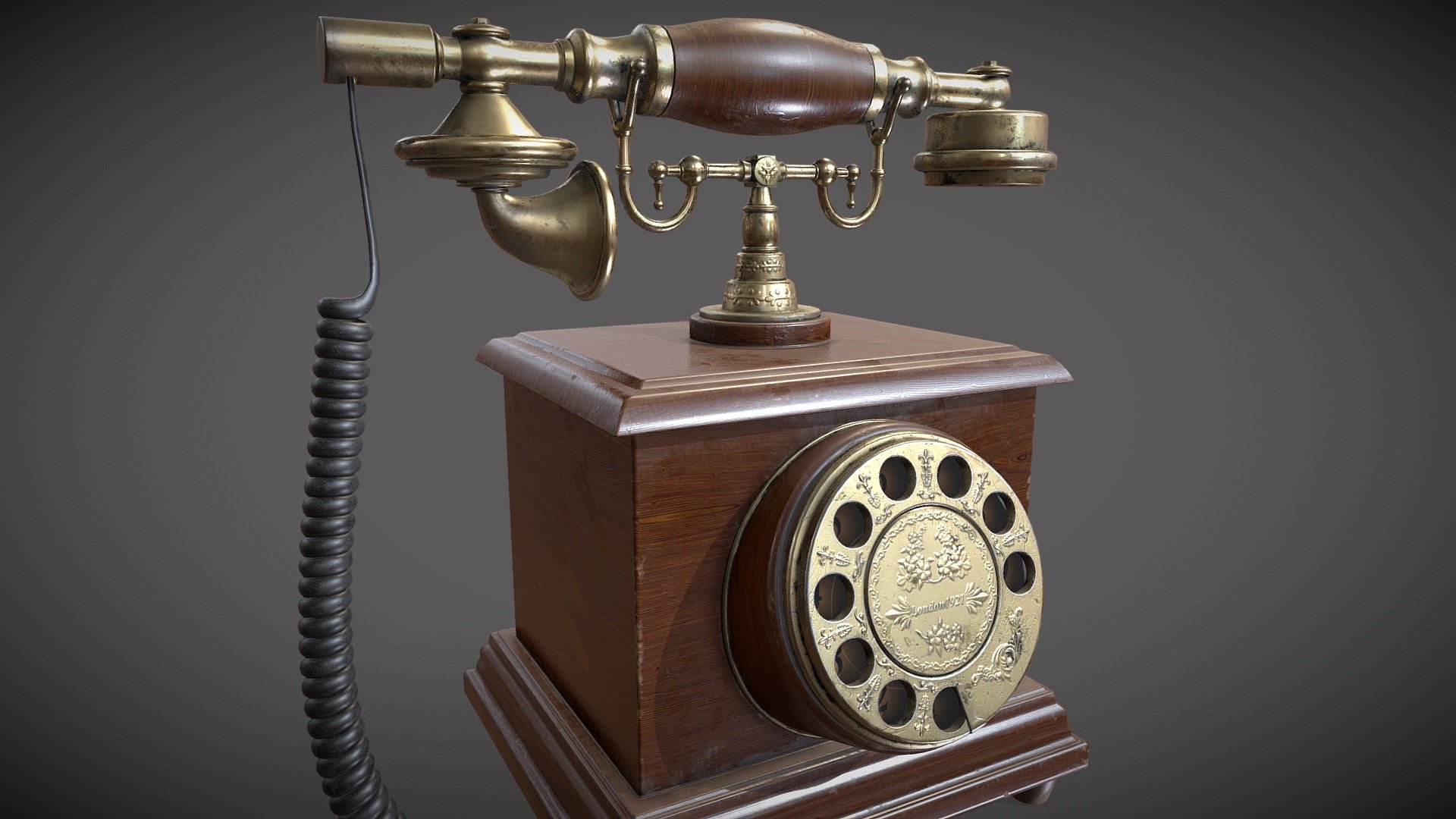 Antique Telephone - 3D model by Stefan_dot_obj (@stefanprops) [44c7edc ...
