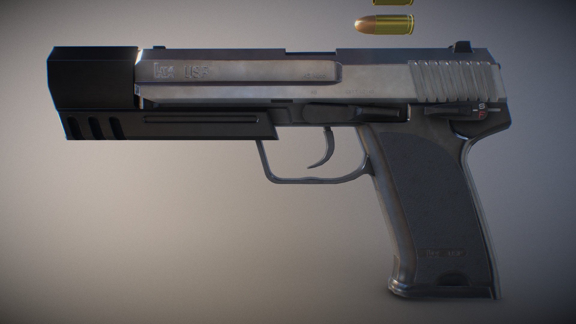 HK USP Match - 3D model by Obskur3D [44ca668] - Sketchfab