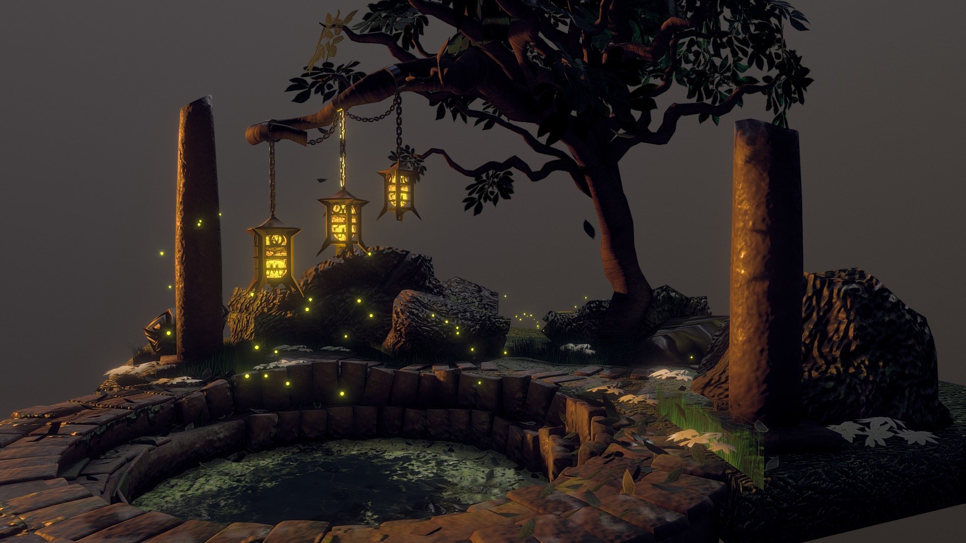 Magic Well Scene - 3D model by DanielSofen [44ca9b2] - Sketchfab