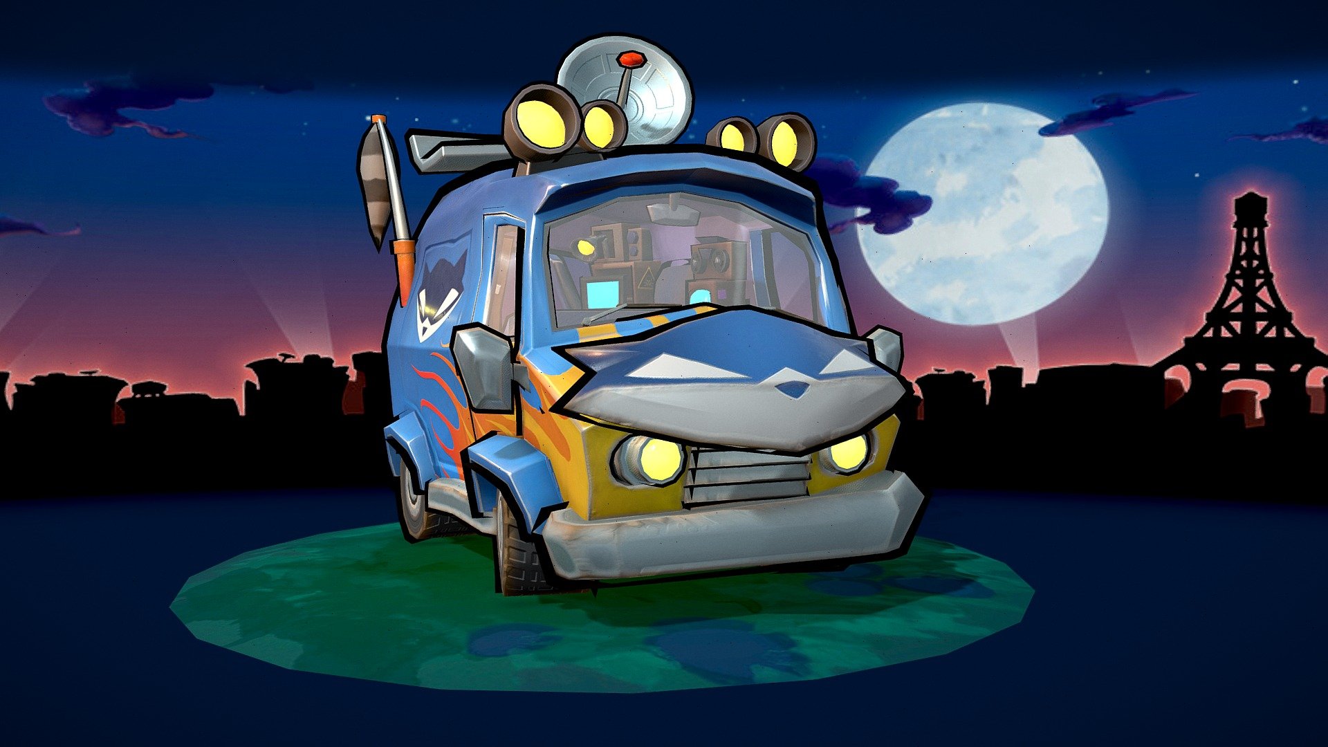 The Cooper Gang Van - 3D model by JJORIS [44cc3d5] - Sketchfab
