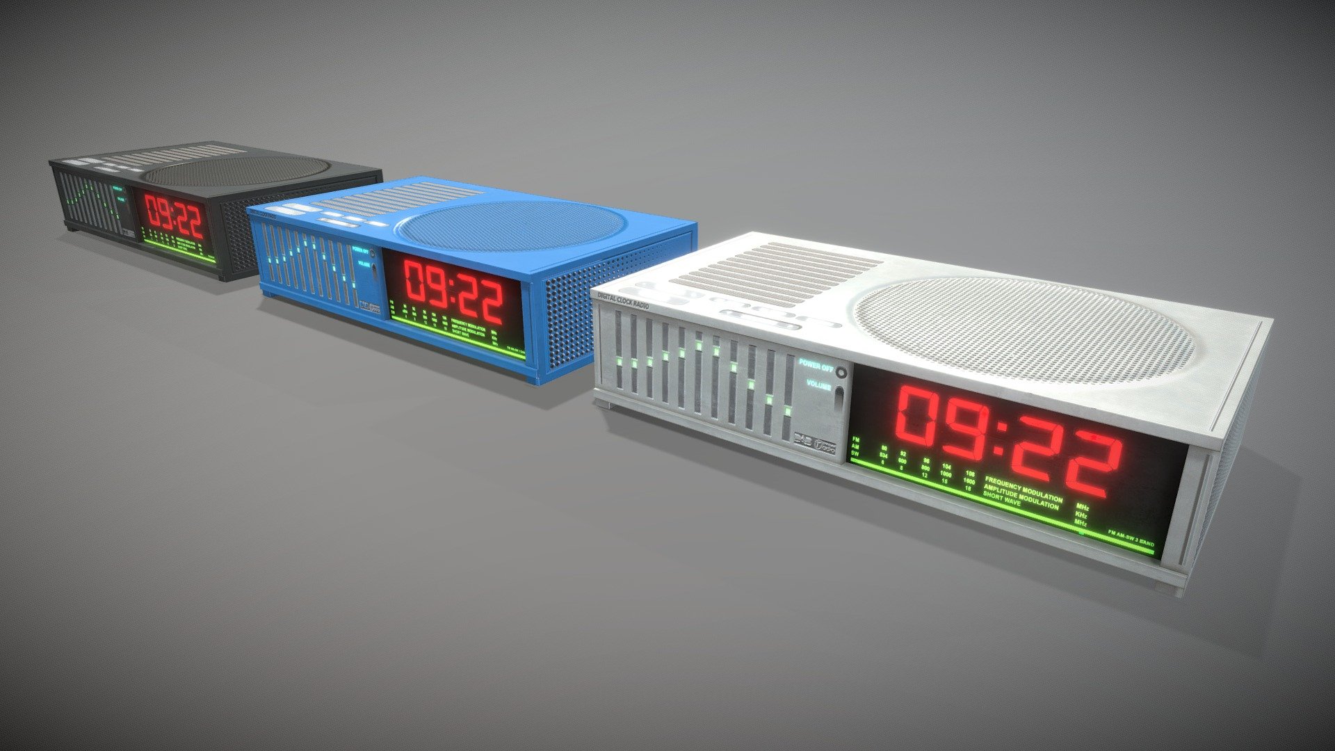 Clock Radio - Buy Royalty Free 3D model by Sousinho [44cd48c ...