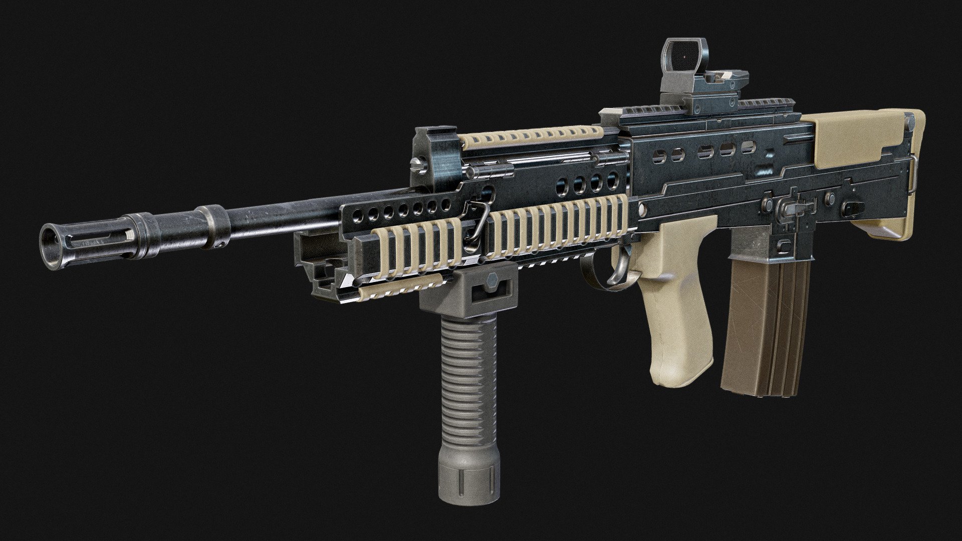 L85 - Sa80 - Download Free 3D model by Jamoues [44cdbdc] - Sketchfab