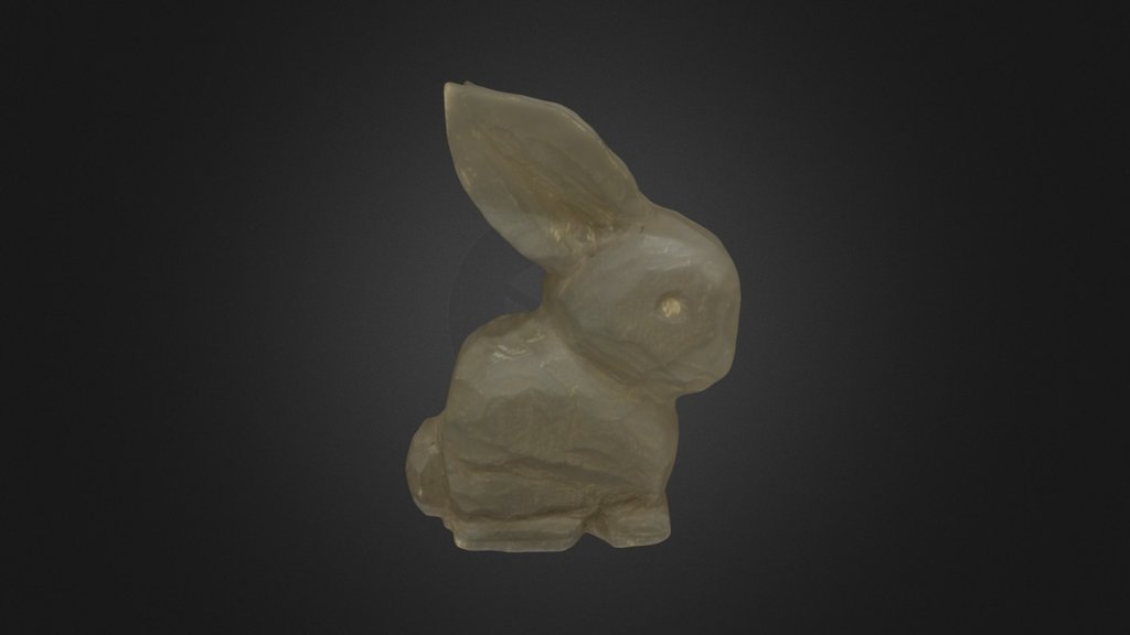 Brown wooden bunny - 3D model by Algoma University --- Prof. Miguel ...
