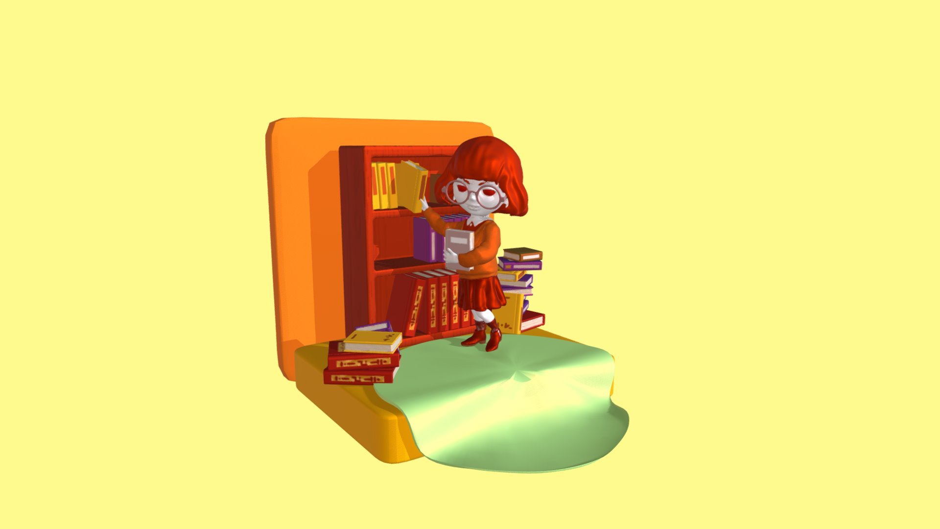 Reading - 3D model by nakinoya [44cfc72] - Sketchfab