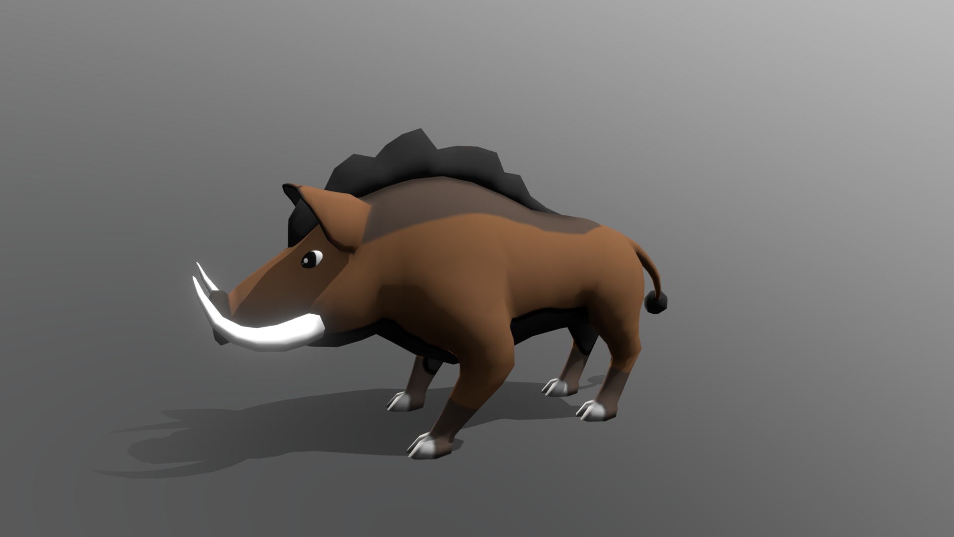 Low Poly Boar - "Howard" - 3D model by Nikau [44d3499] - Sketchfab