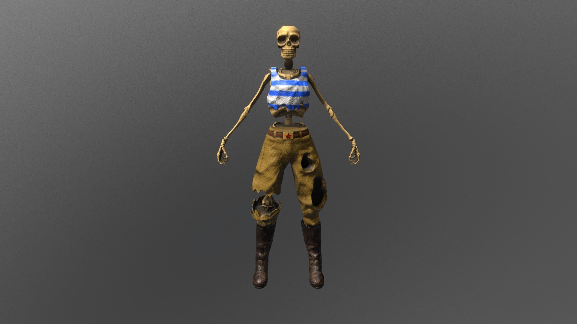 Skeleton Exam T-Pose - 3D model by Dual [44d4adb] - Sketchfab