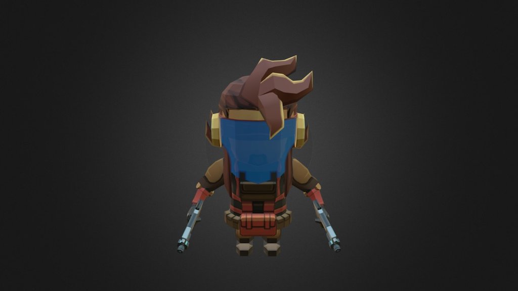 LuBu with Pistol - 3D model by NaDo (@nadogemini) [44d4fd2] - Sketchfab