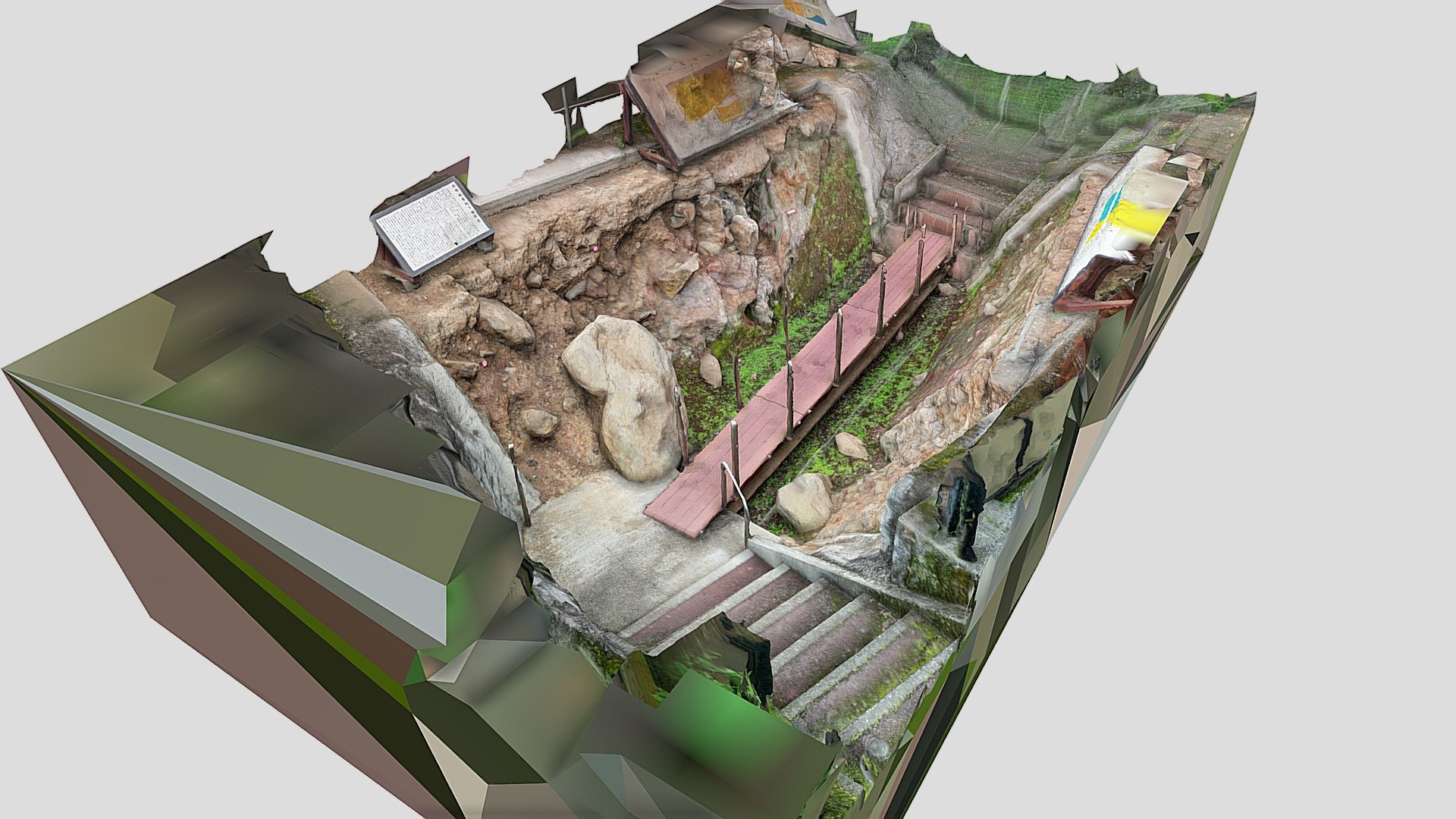 丹那断層-地下観察室 Tanna Fault Underground Observation - Download Free 3D model ...