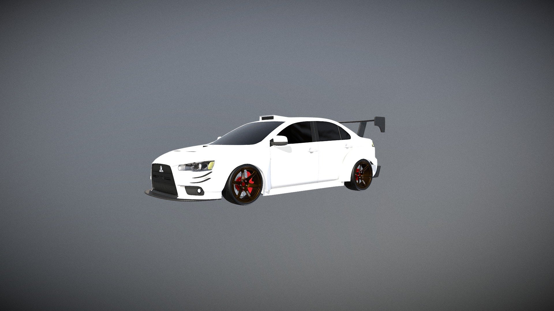 mitsubishi_lancer_evolution_x_time_attack_car - 3D model by carmods1234 ...