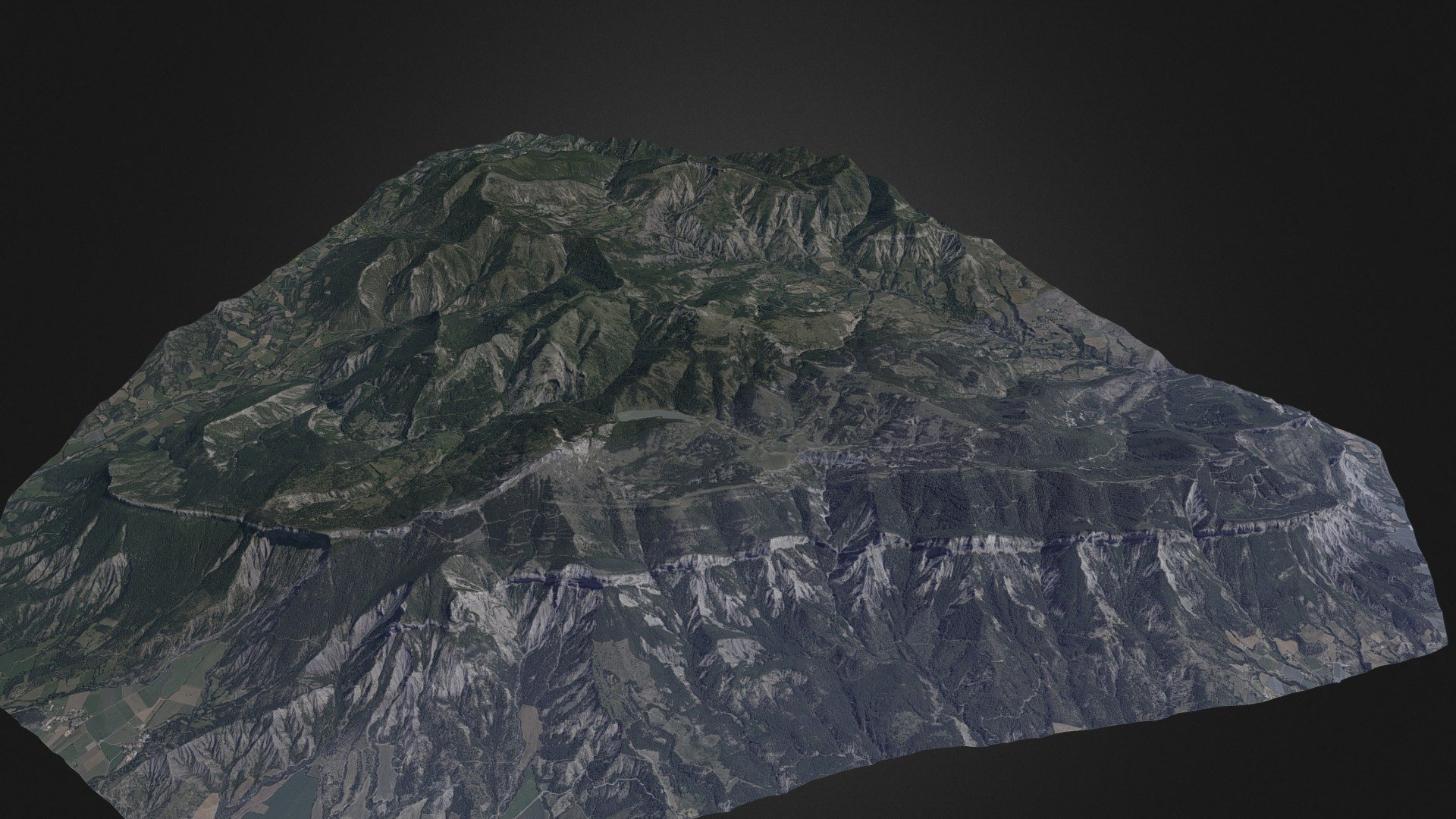 Le massif d'Aujour - (commune du saix 05400) - 3D model by GEOPS U ...