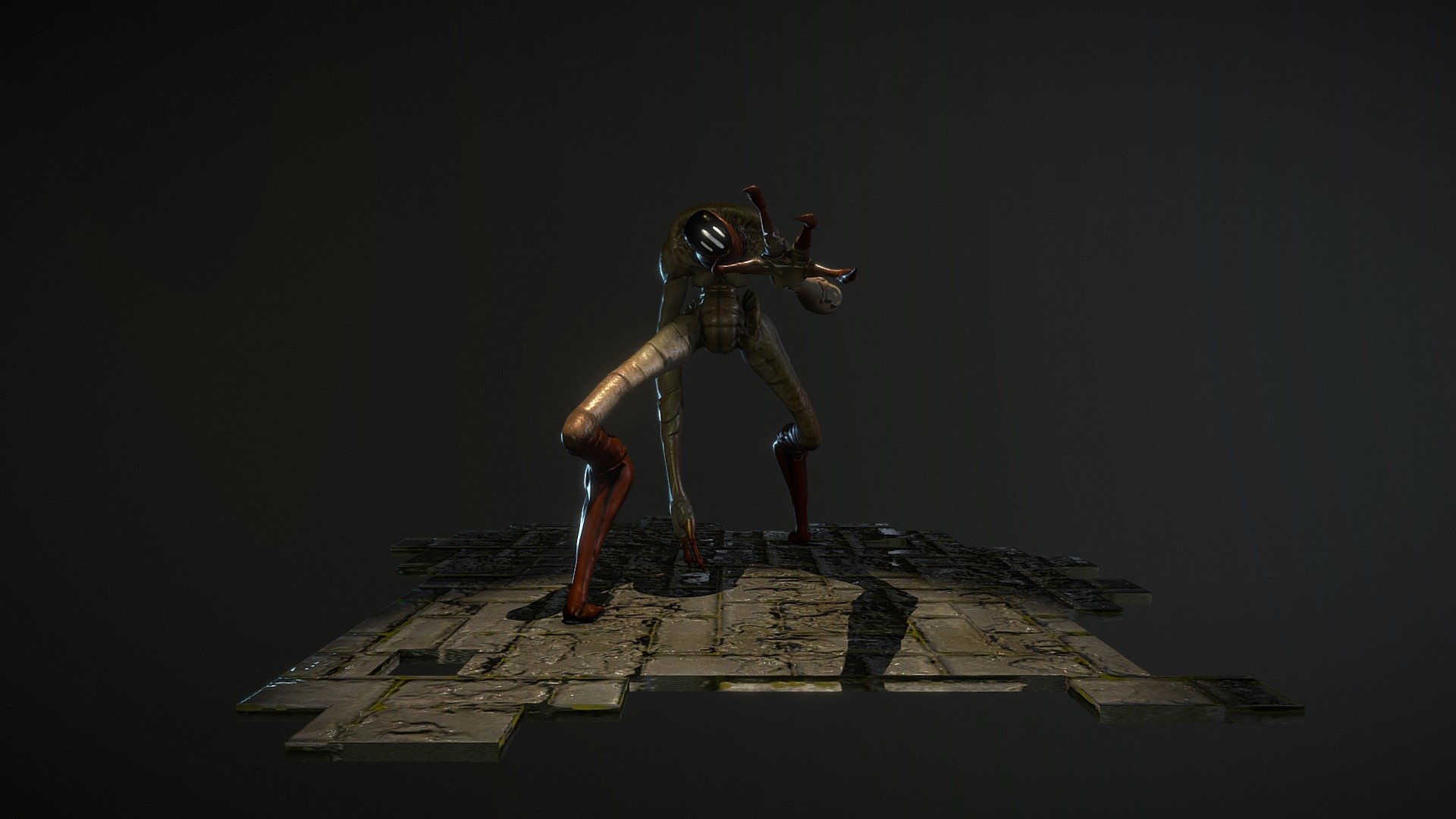 Lanky_Creature_Stylized_Pose - Download Free 3D model by Pano (@Laszlo ...