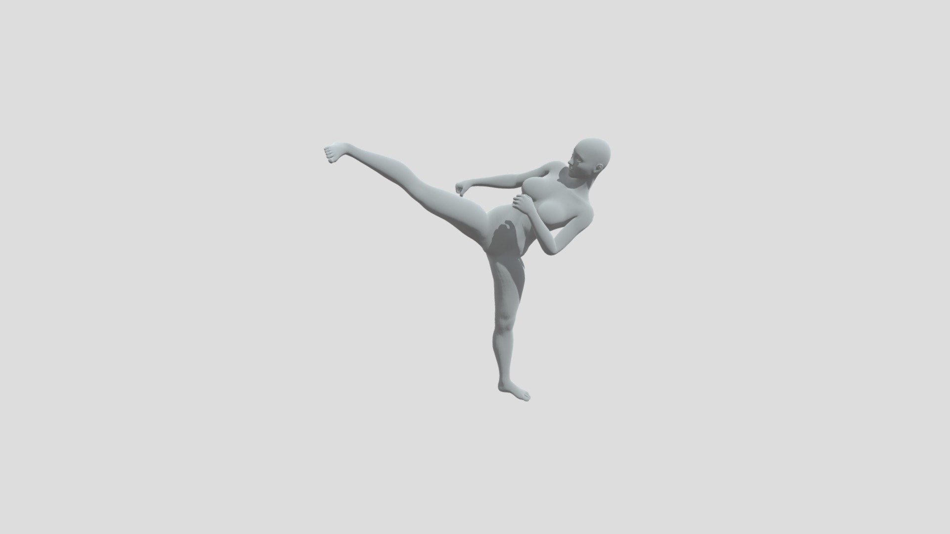 Woman Kick - 3D model by cowokjadul27 [44dd69d] - Sketchfab