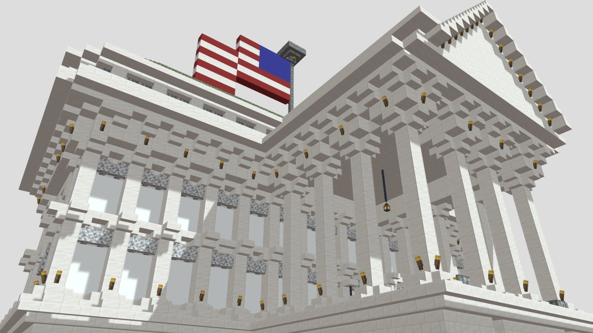 Minecraft - White House - Download Free 3D model by Minecrafter1984 ...