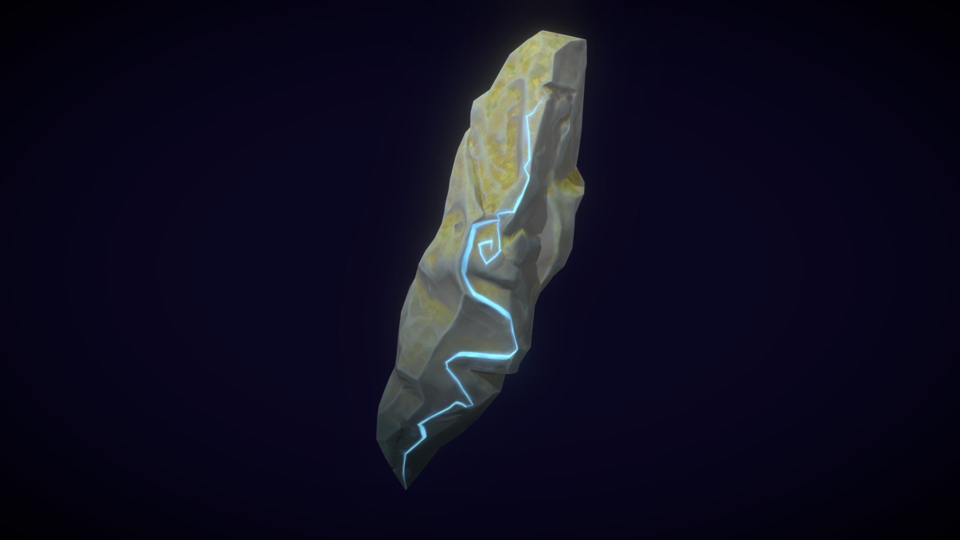 Hand-Painted Fantasy Rock - Download Free 3D model by elomation ...