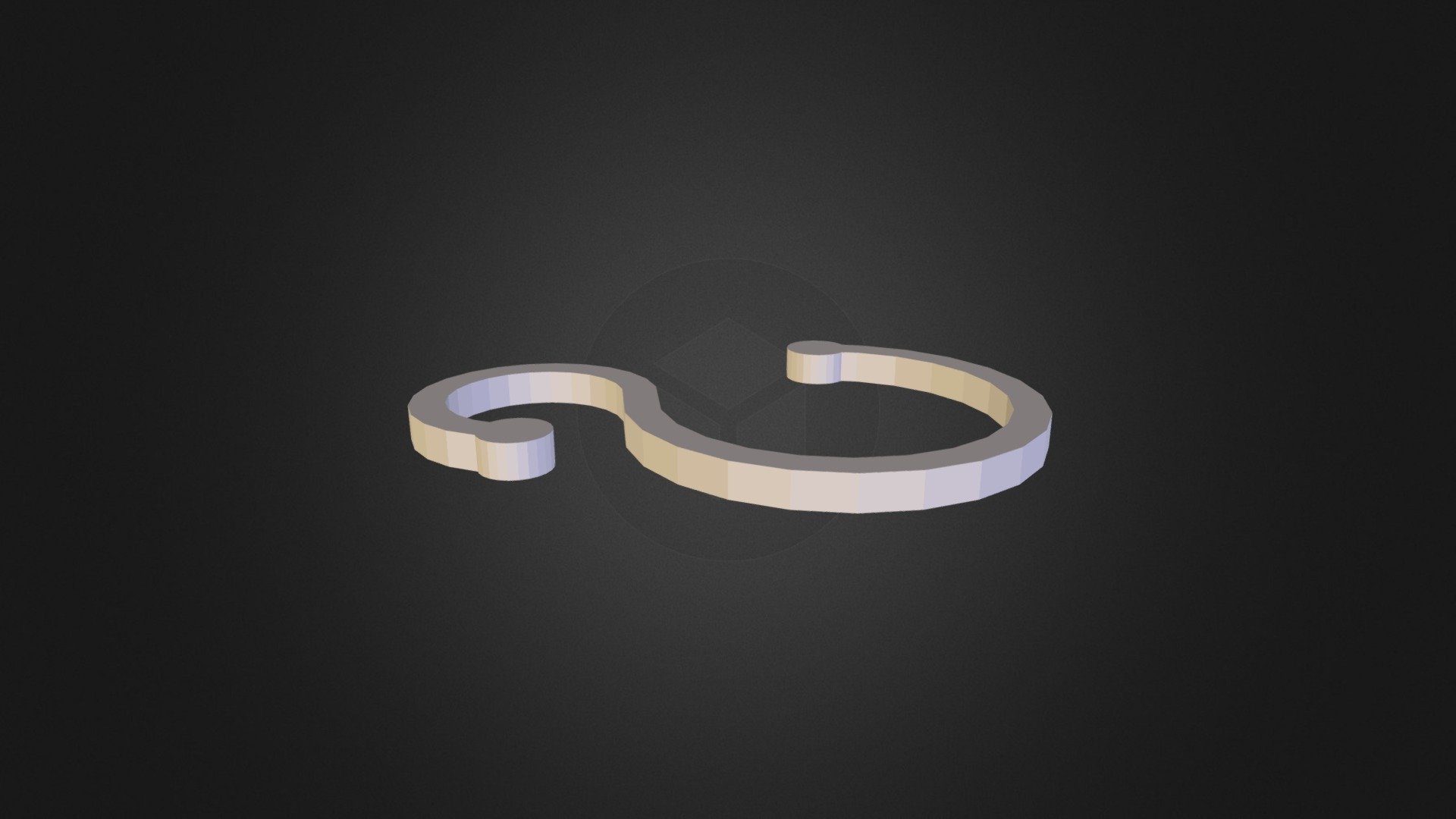 S Hook - 3D model by 3dindustries [44e0345] - Sketchfab