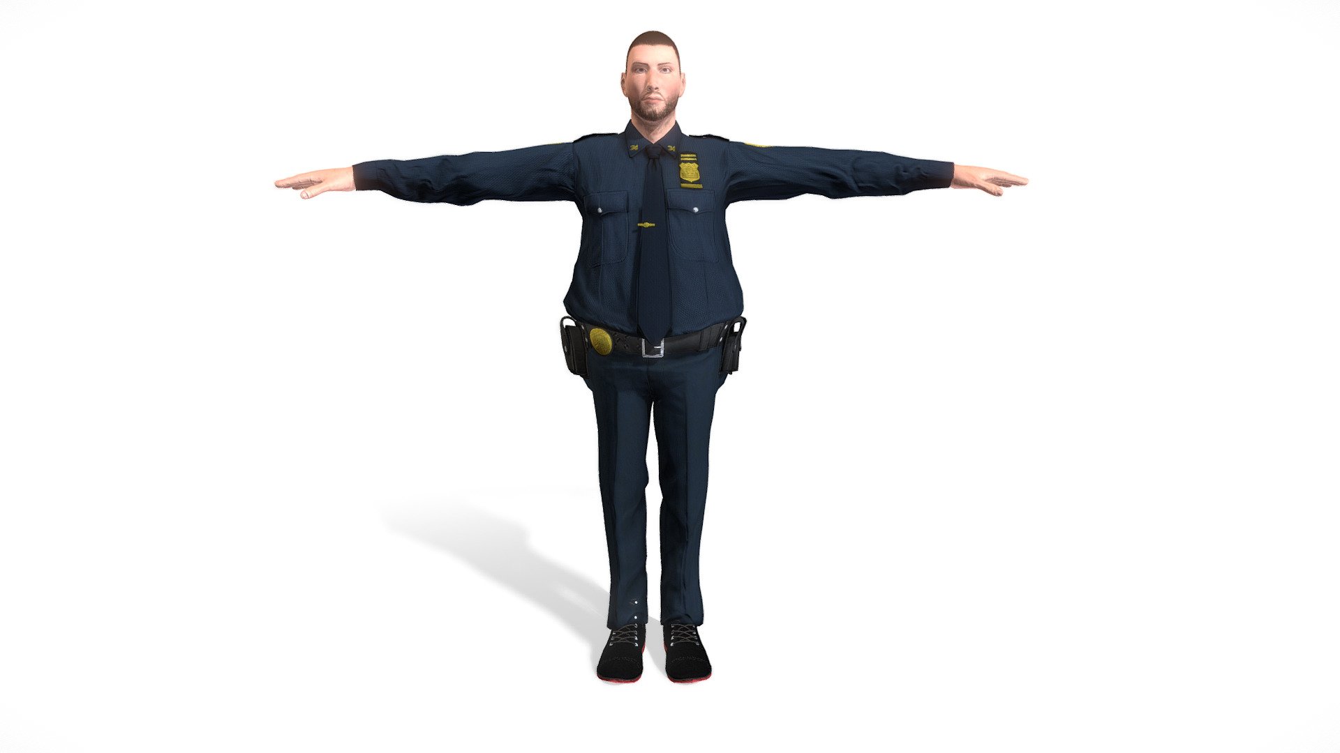 Cop man - hairles Plus Size - Buy Royalty Free 3D model by Lucid Dreams ...