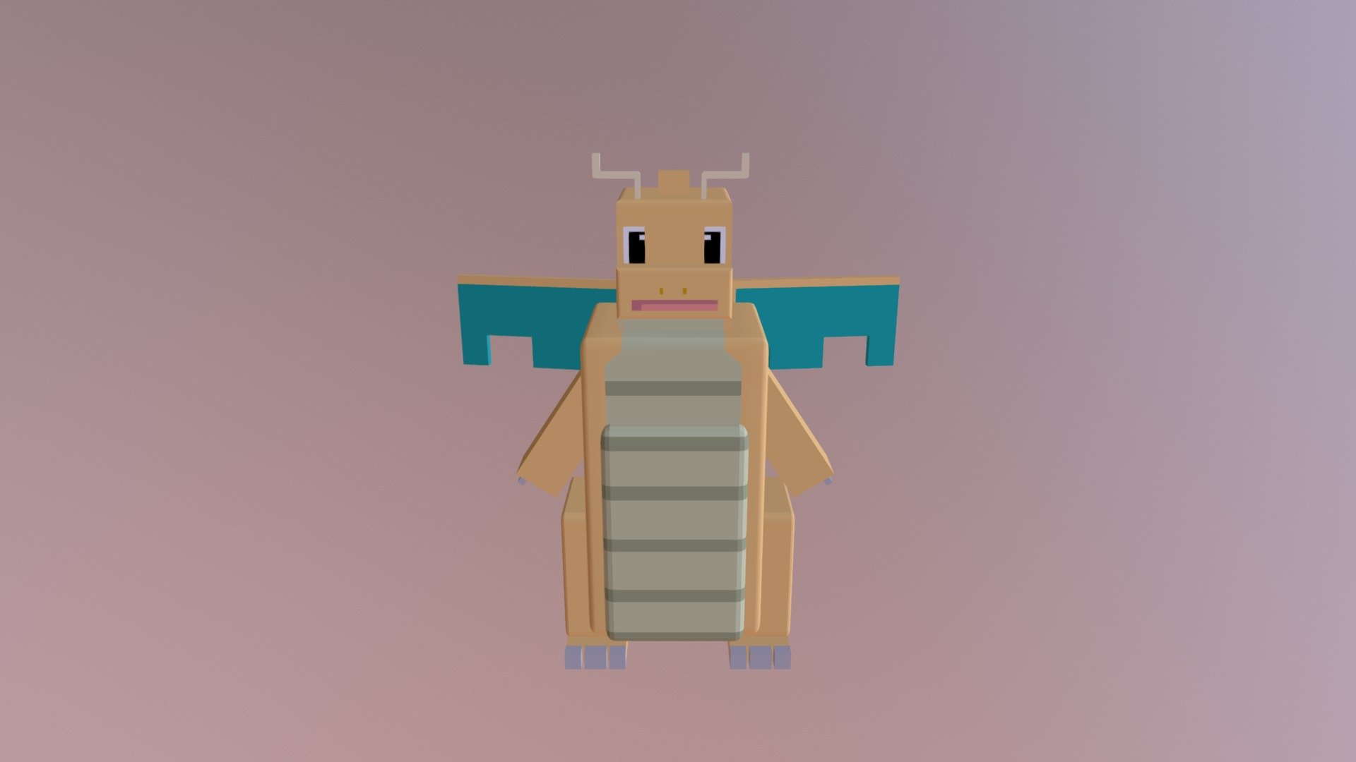Pokemon Quest - Dragonite - 3D model by MrAlenko [44e2437] - Sketchfab