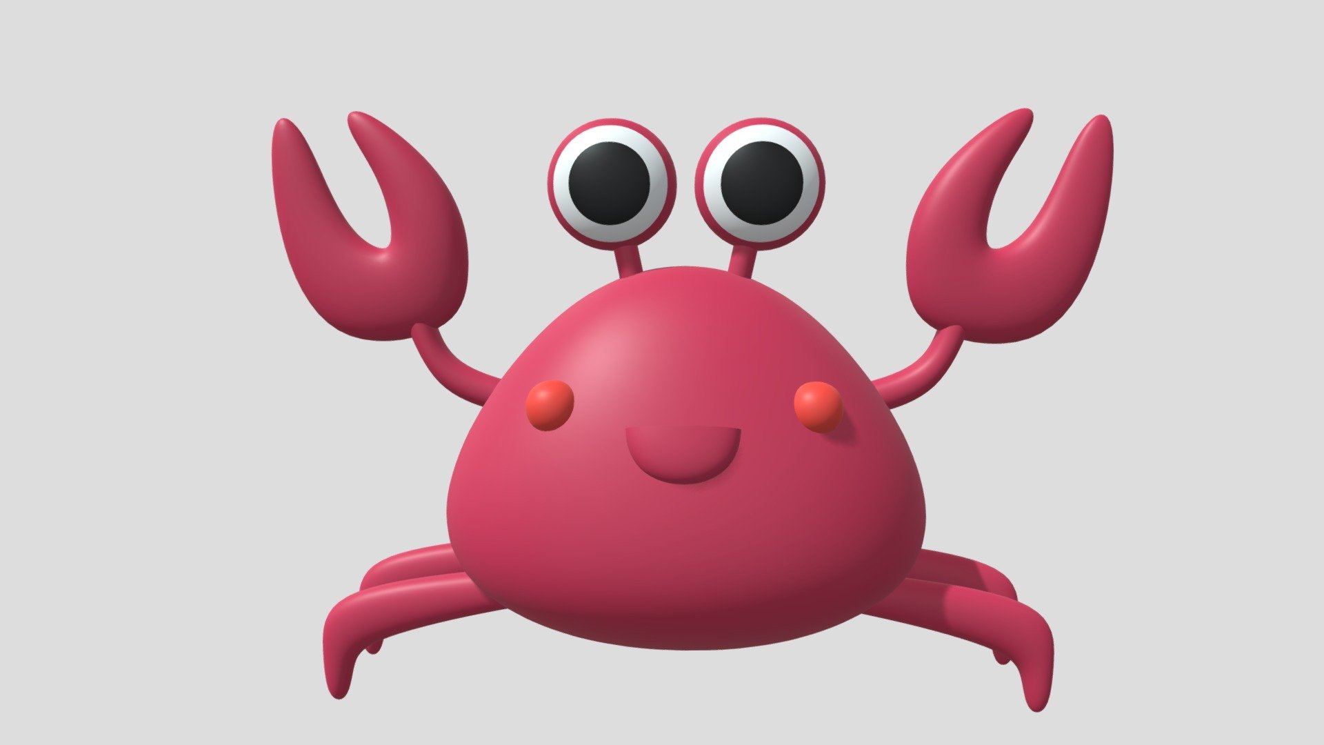 Cartoon Cute Little Crab1 - Buy Royalty Free 3D model by Philip Storm ...