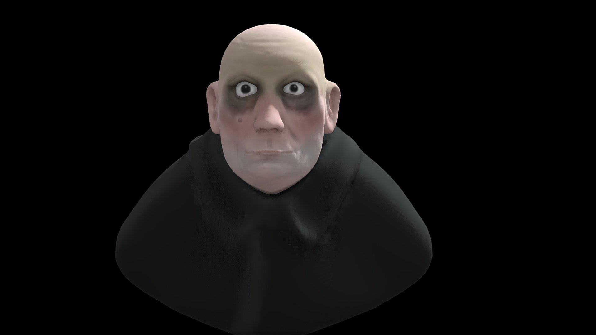 Fester Addams (bust) - Download Free 3D model by E.J (@erojaro ...